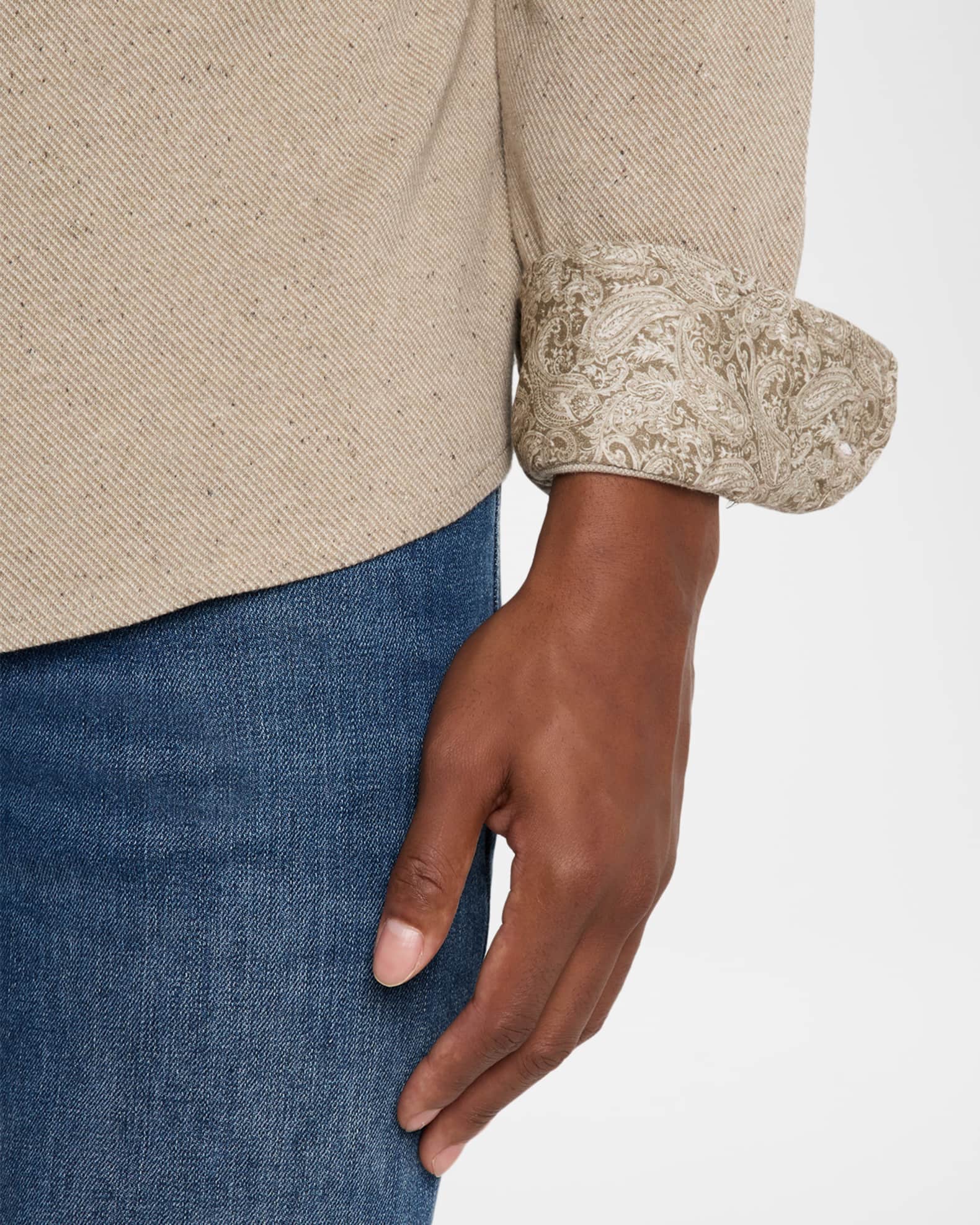 Robert Graham Men's Vigano Speckled Two-Pocket Button-Down Shirt ...