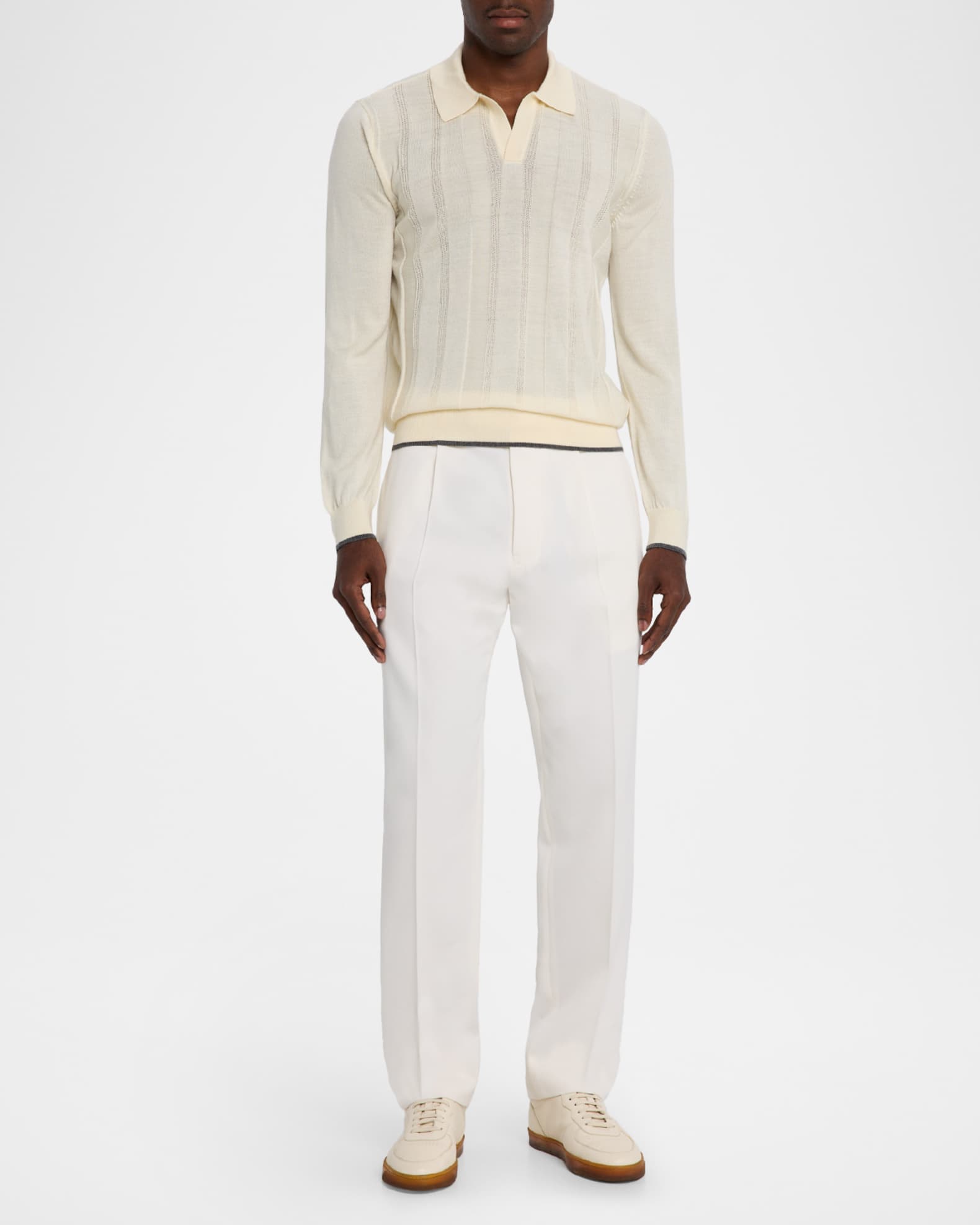 Robert Graham Men's Fenmore Merino Knit Johnny Collar Sweater | Neiman ...