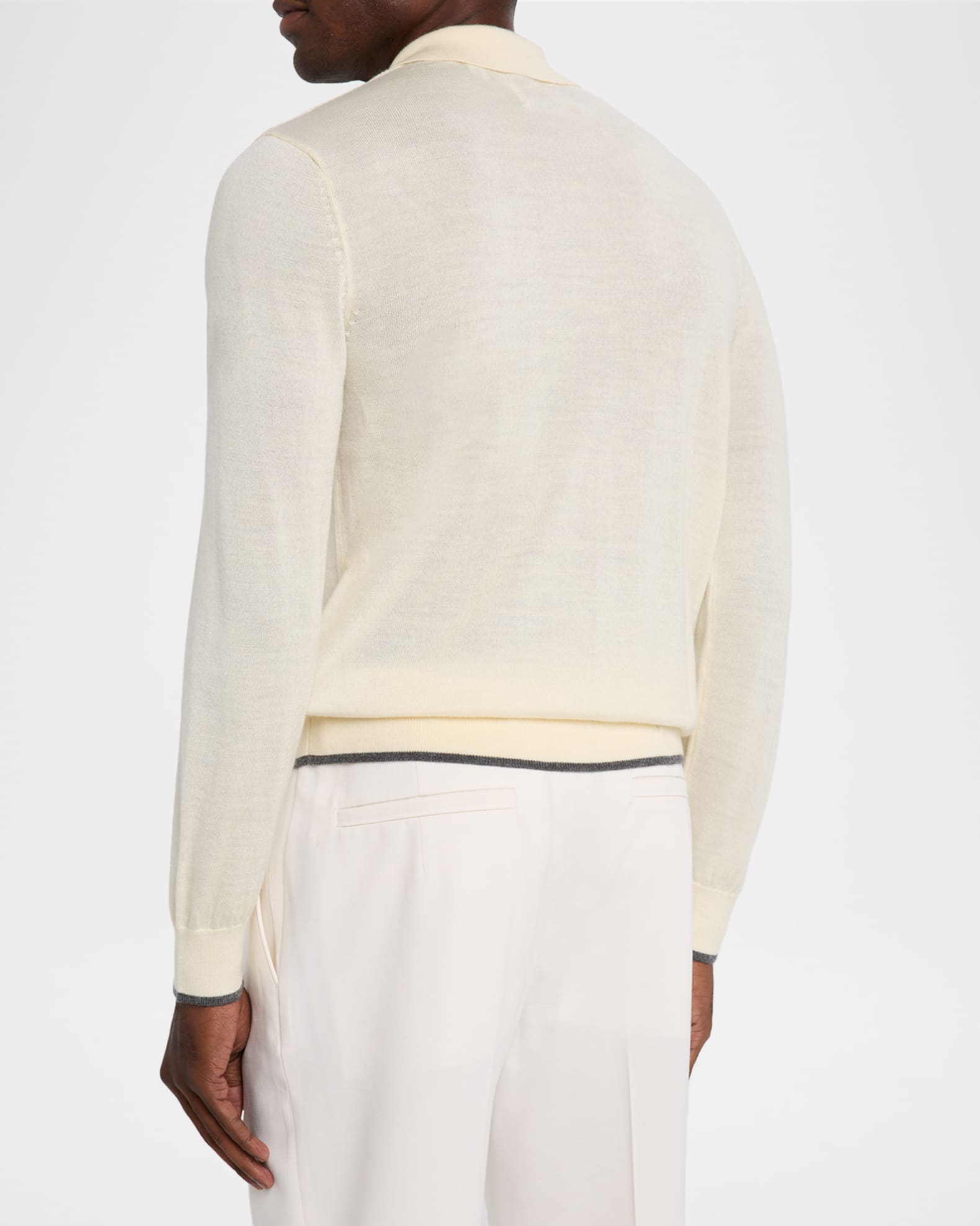 Robert Graham Men's Fenmore Merino Knit Johnny Collar Sweater | Neiman ...