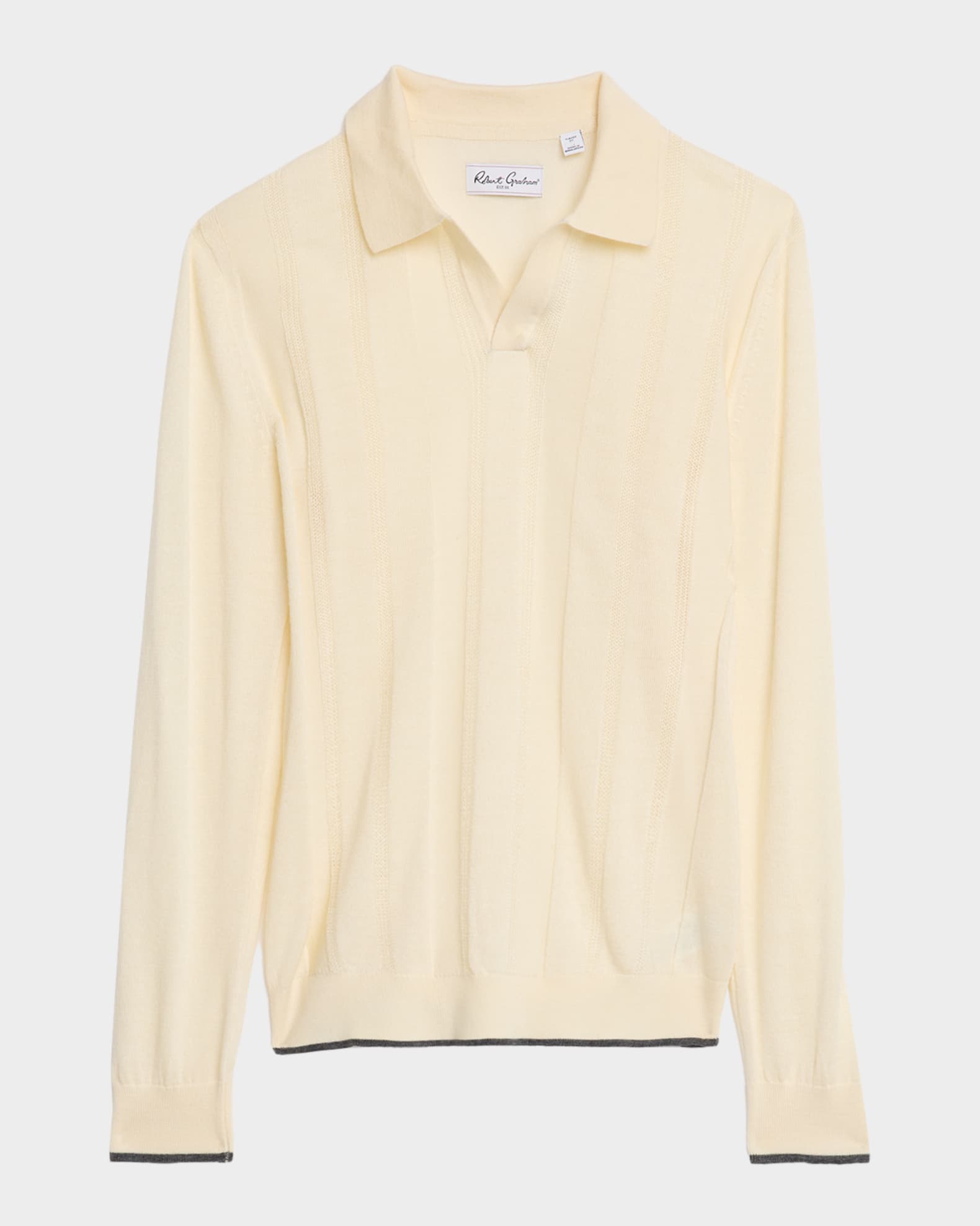 Robert Graham Men's Fenmore Merino Knit Johnny Collar Sweater | Neiman ...