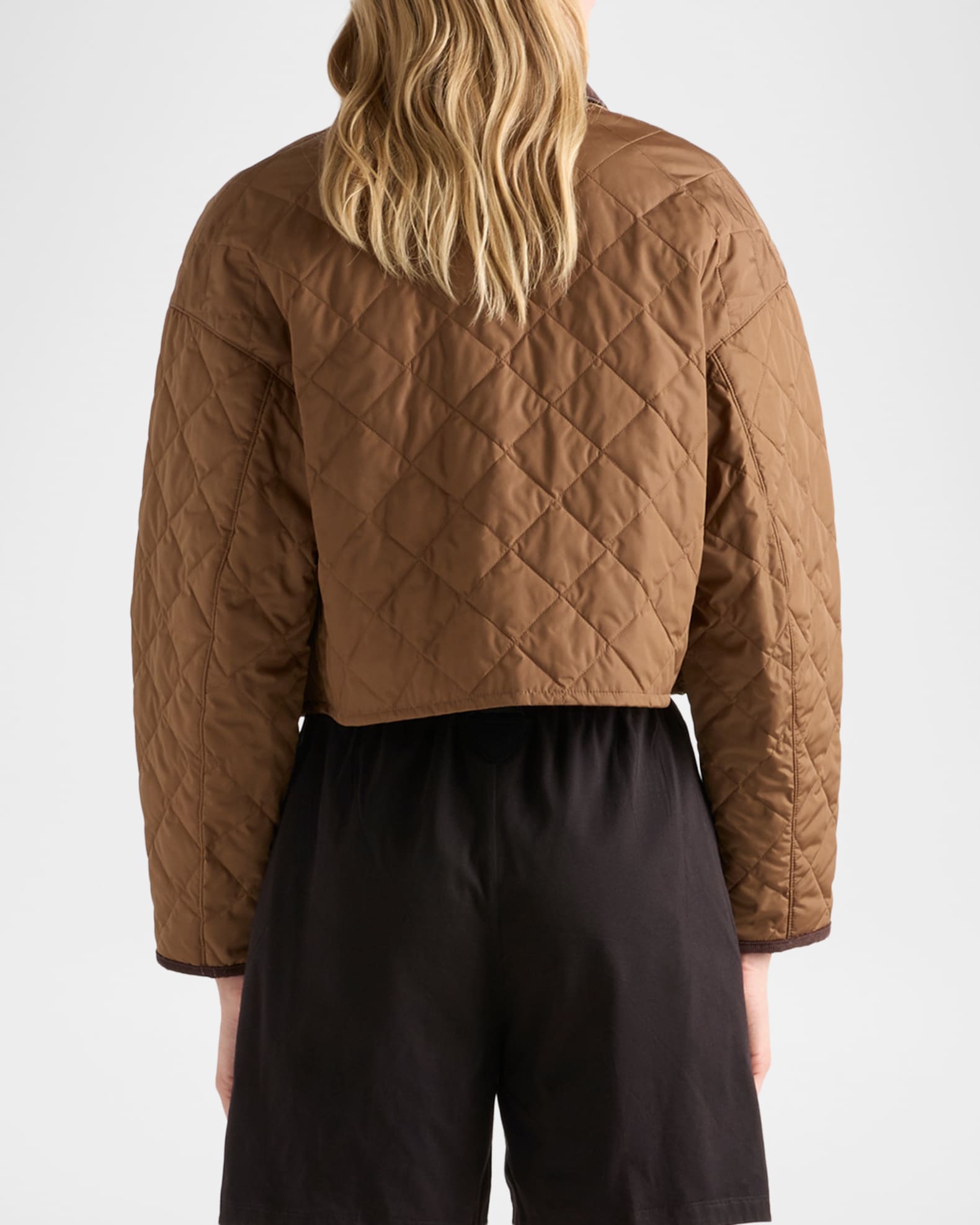 Prada Re-Nylon Cropped Jacket | Neiman Marcus