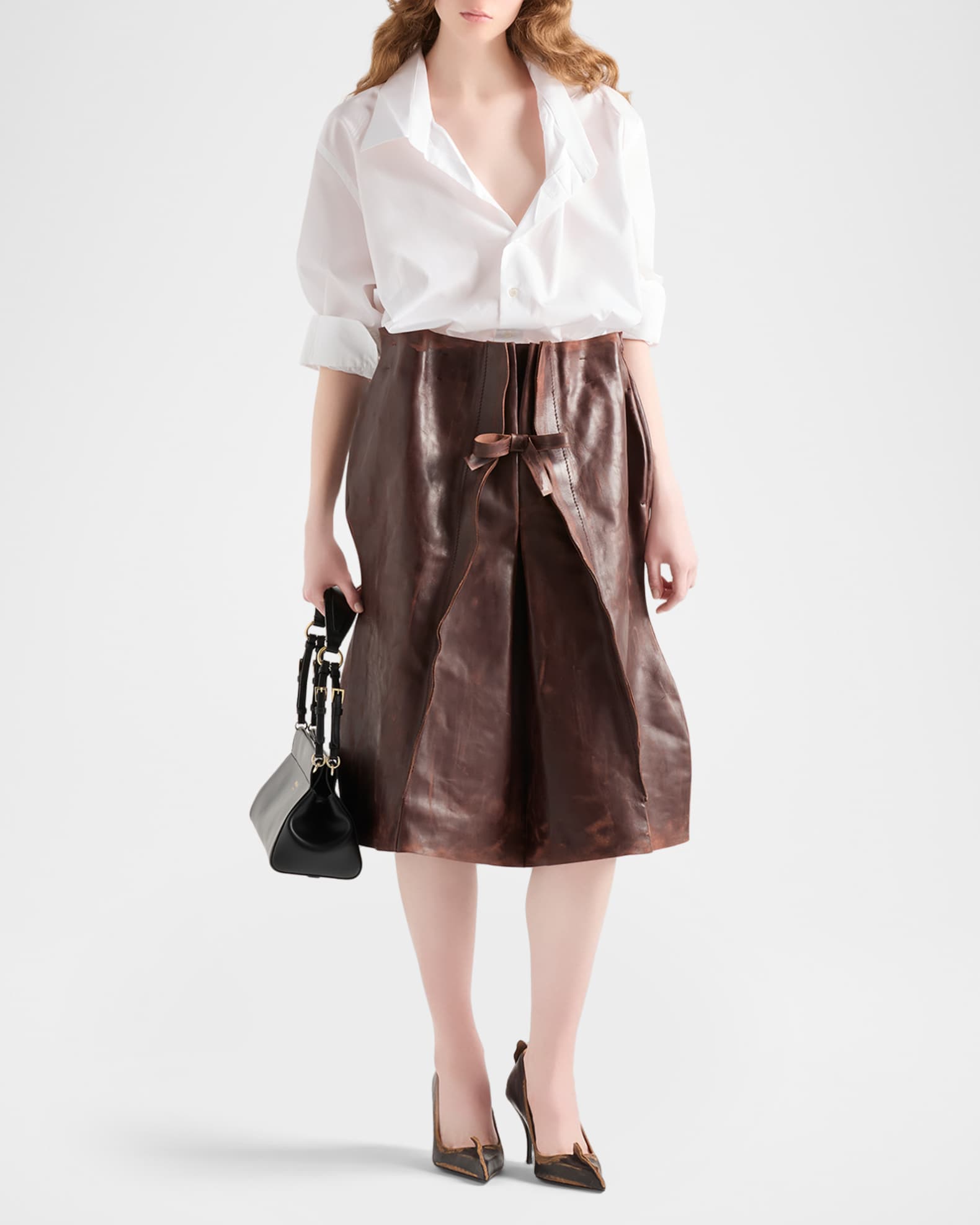 Prada Poplin Button-Down Shirt | Neiman Marcus