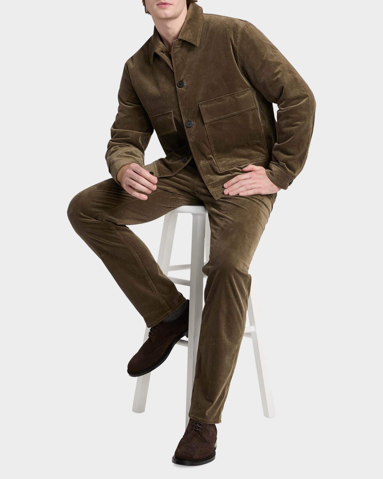 Theory Men's Stretch Corduroy Trucker Jacket | Neiman Marcus