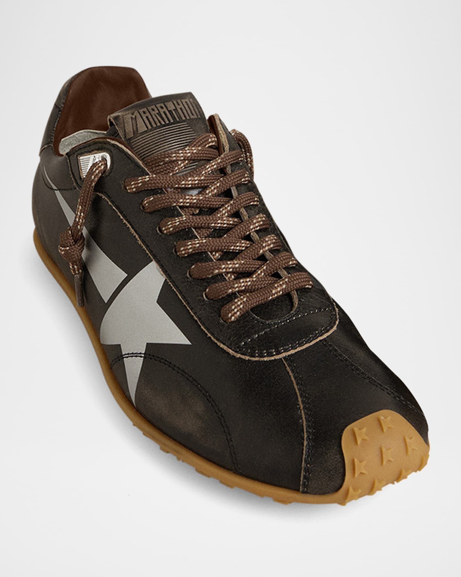 Golden Goose Men's Marathon M70 Leather Sneakers | Neiman Marcus