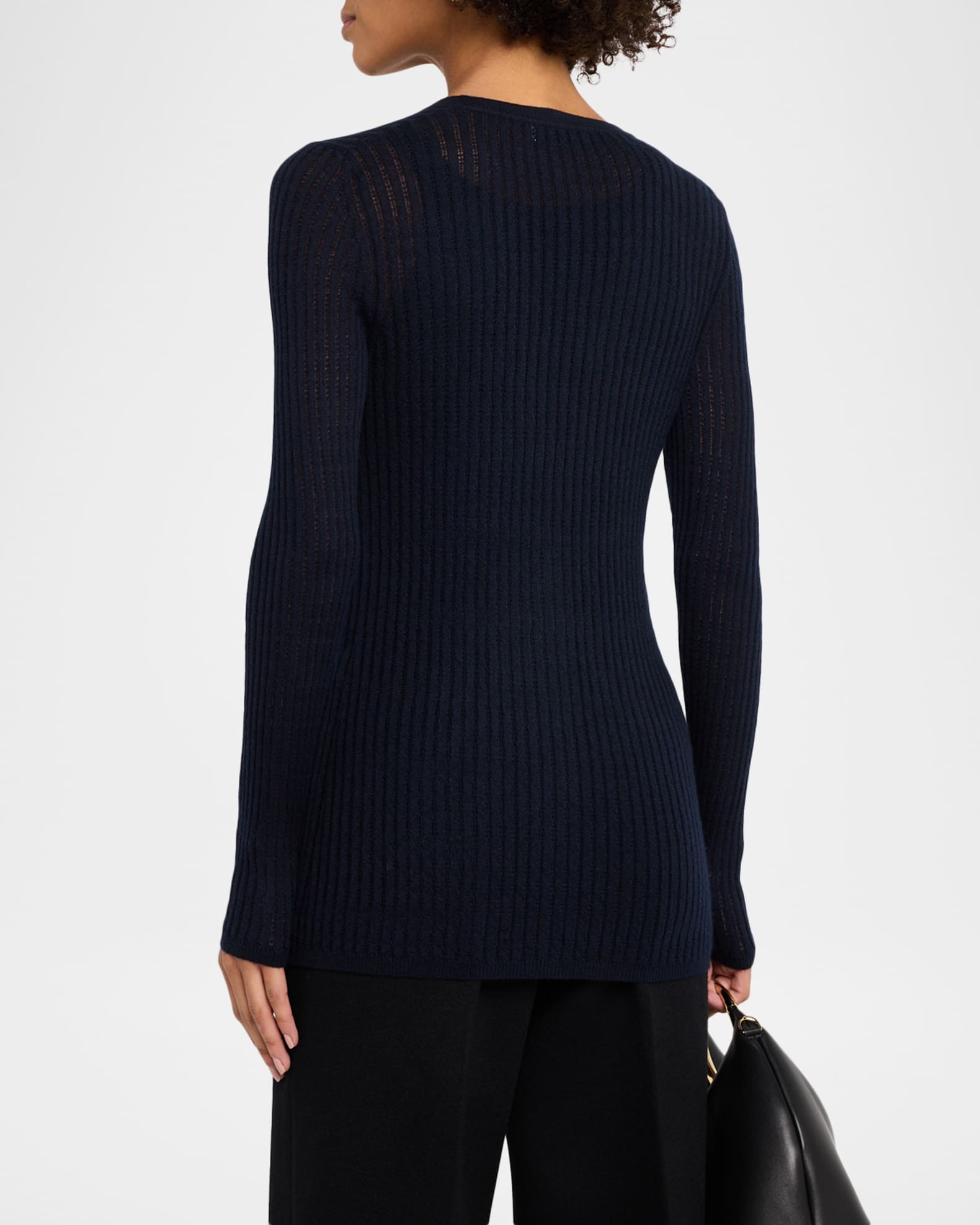 Gabriela Hearst Nevin Cashmere Pointelle Rib Tank Top | Neiman Marcus