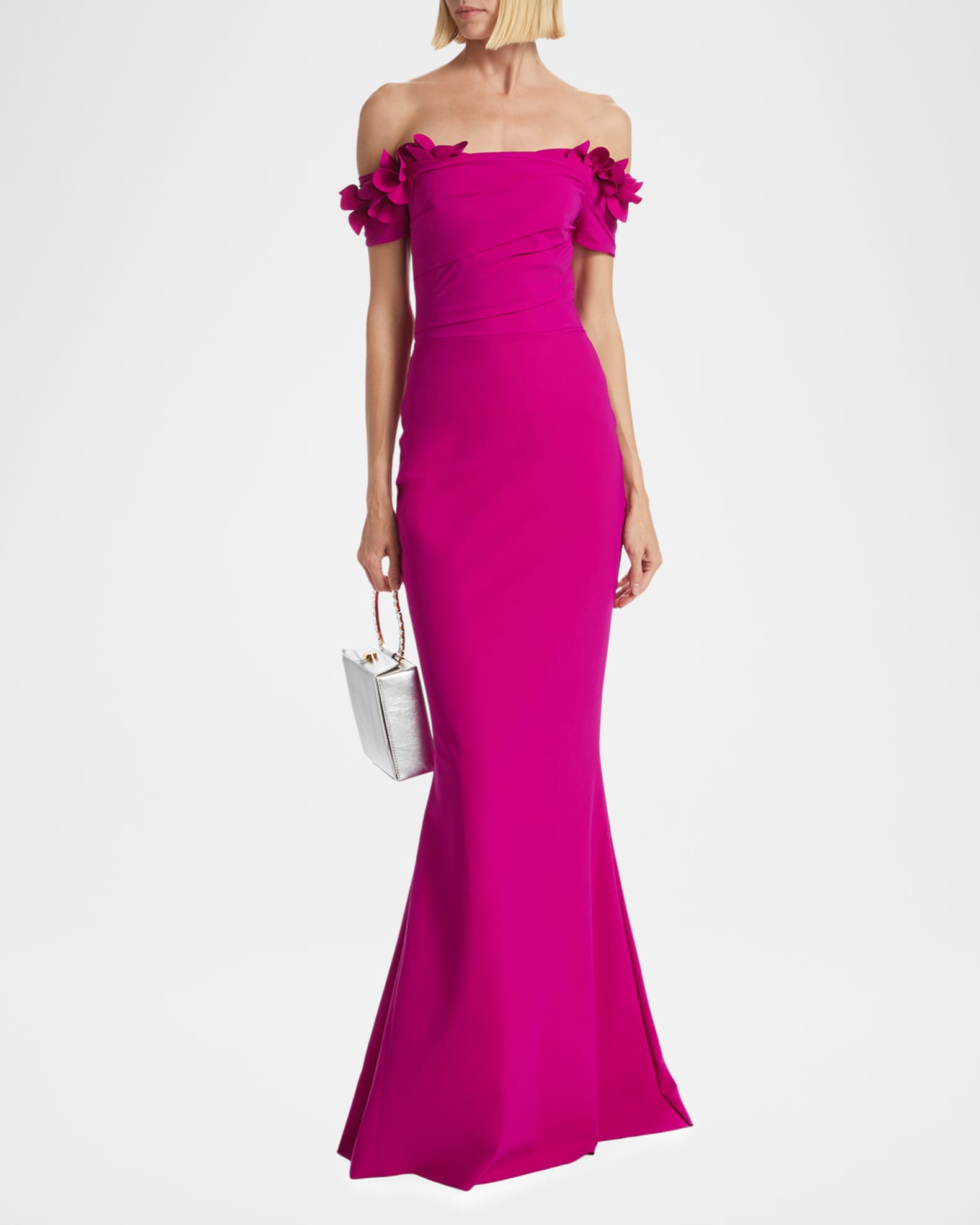Chiara Boni La Petite Robe Yiana Off-Shoulder Mermaid Gown | Neiman Marcus