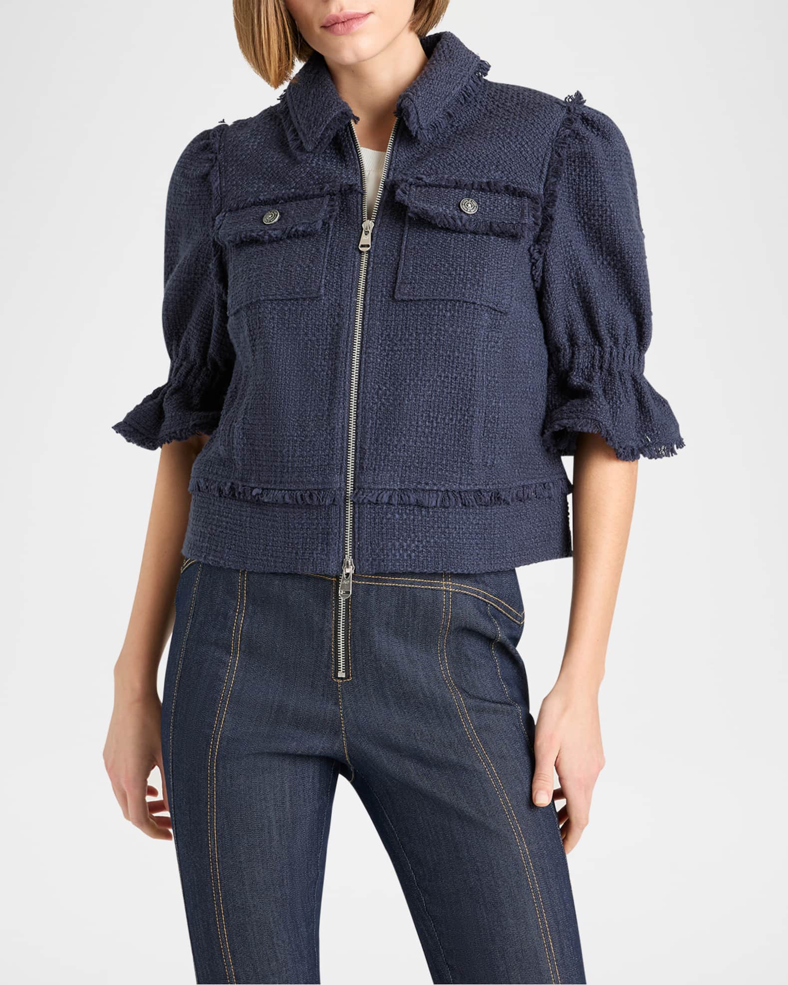 Cinq a Sept Holly Boucle Jacket | Neiman Marcus