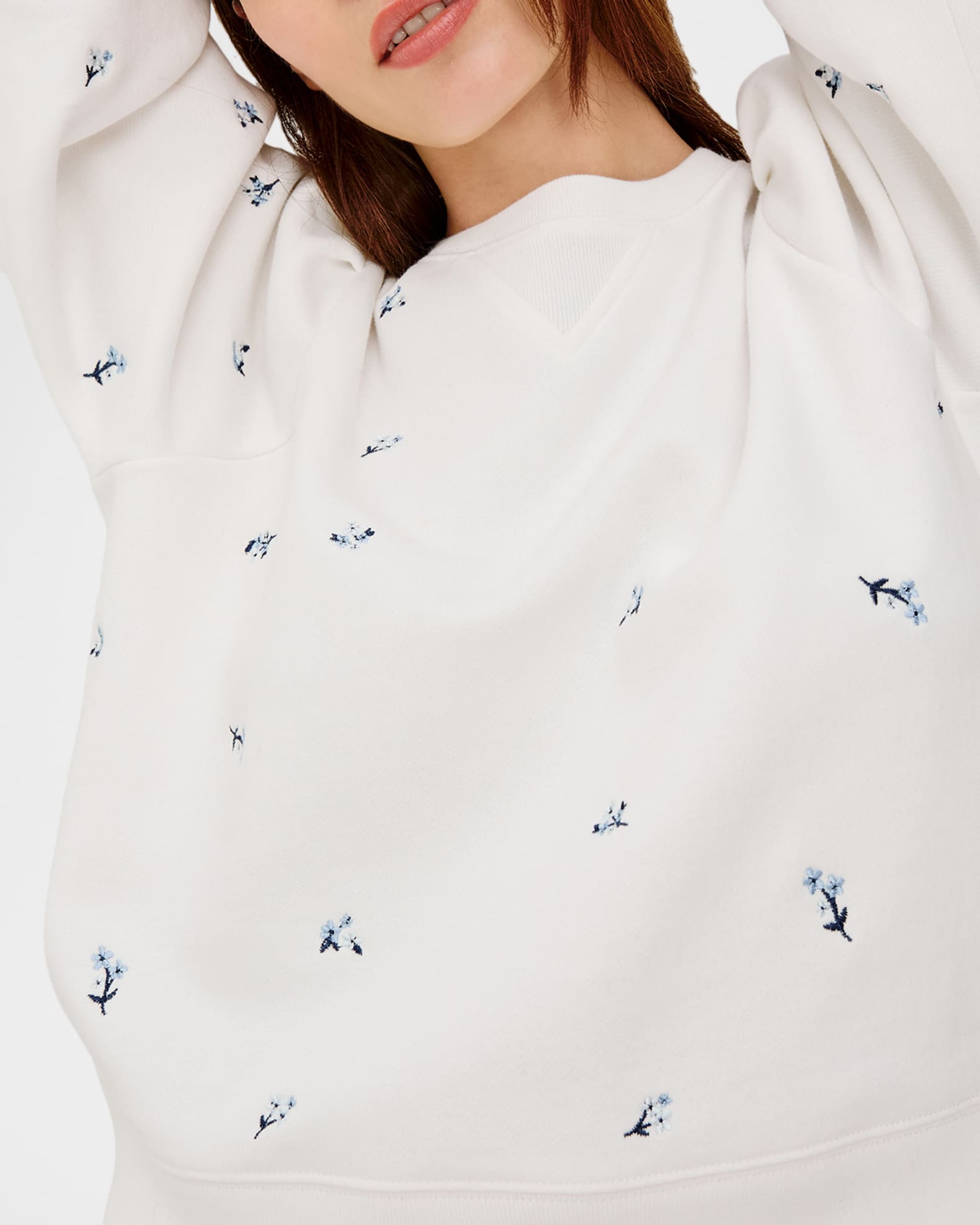 Rails Tiffany Floral Puff-Sleeve Sweatshirt | Neiman Marcus
