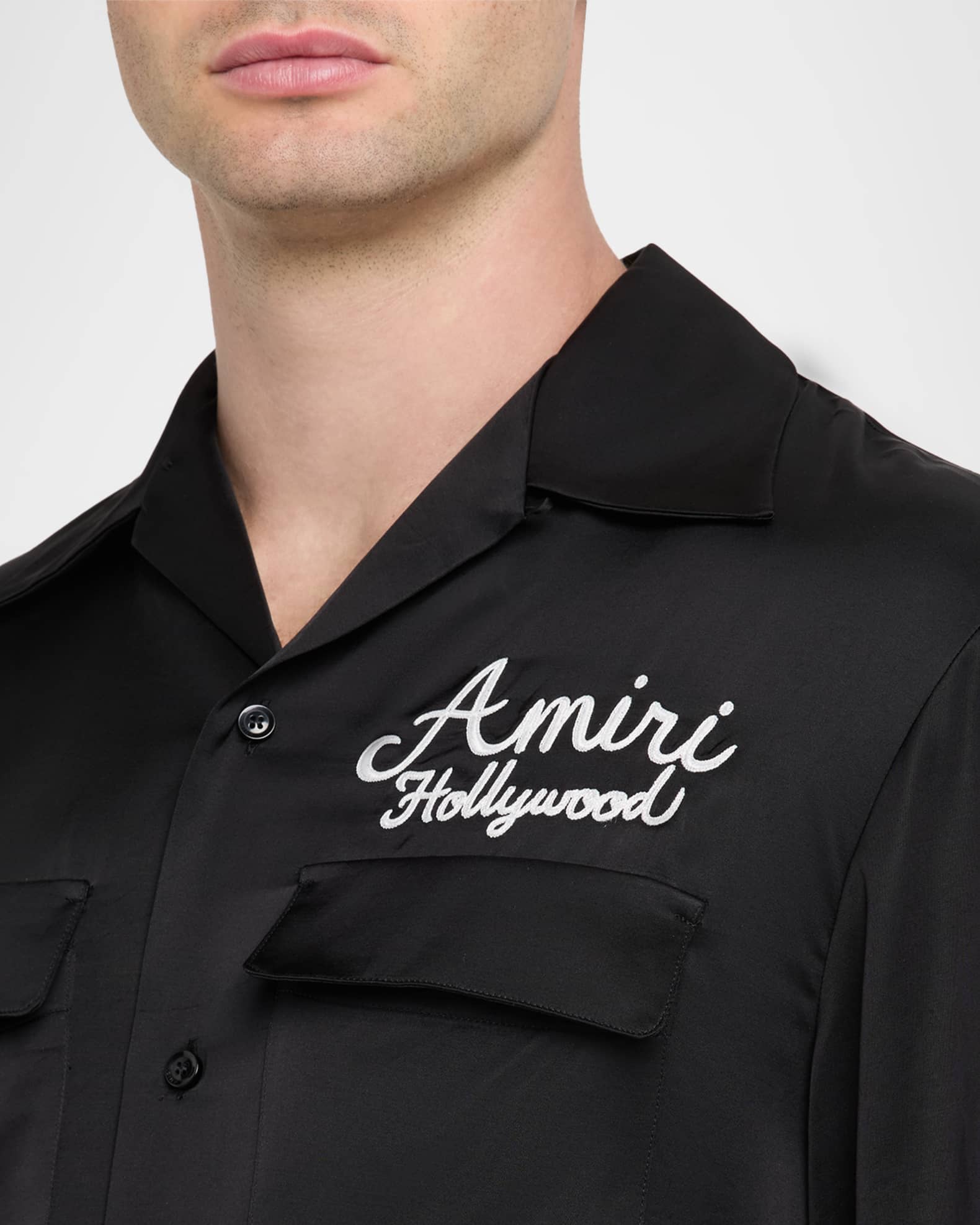 Amiri Men's Amiri Hollywood Viscose Camp Shirt | Neiman Marcus