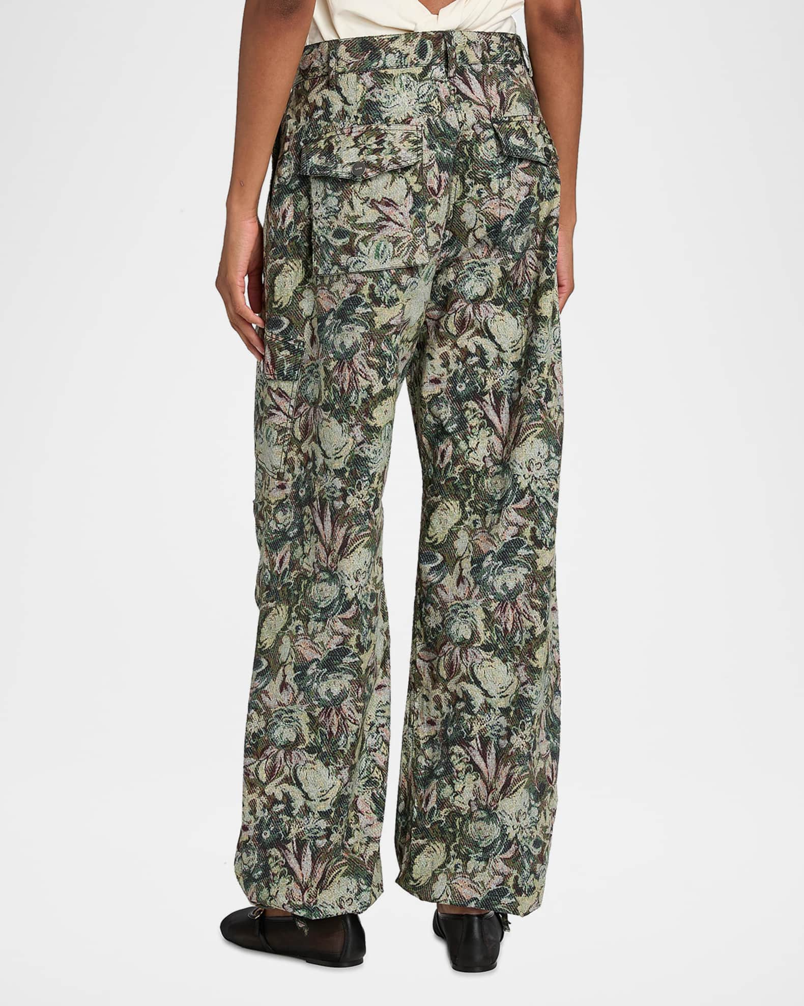 Ganni Tapestry Twill Cargo Pants | Neiman Marcus