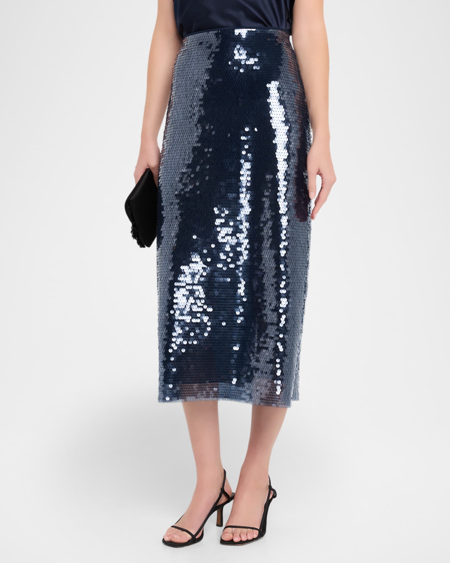 Tanya Taylor Kiah Sequined Midi Skirt | Neiman Marcus