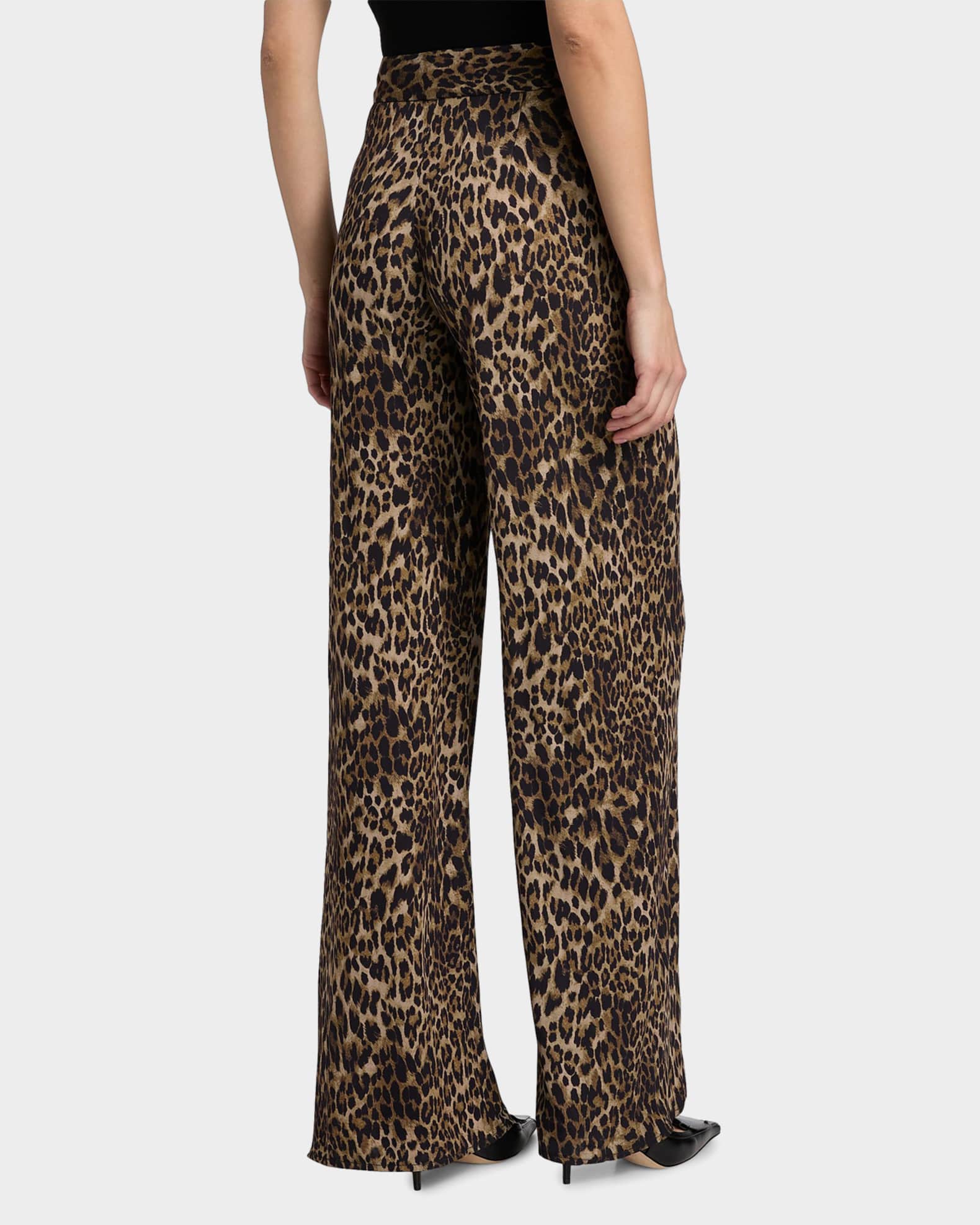 Nili Lotan Kiana Leopard Wide-Leg Pants | Neiman Marcus