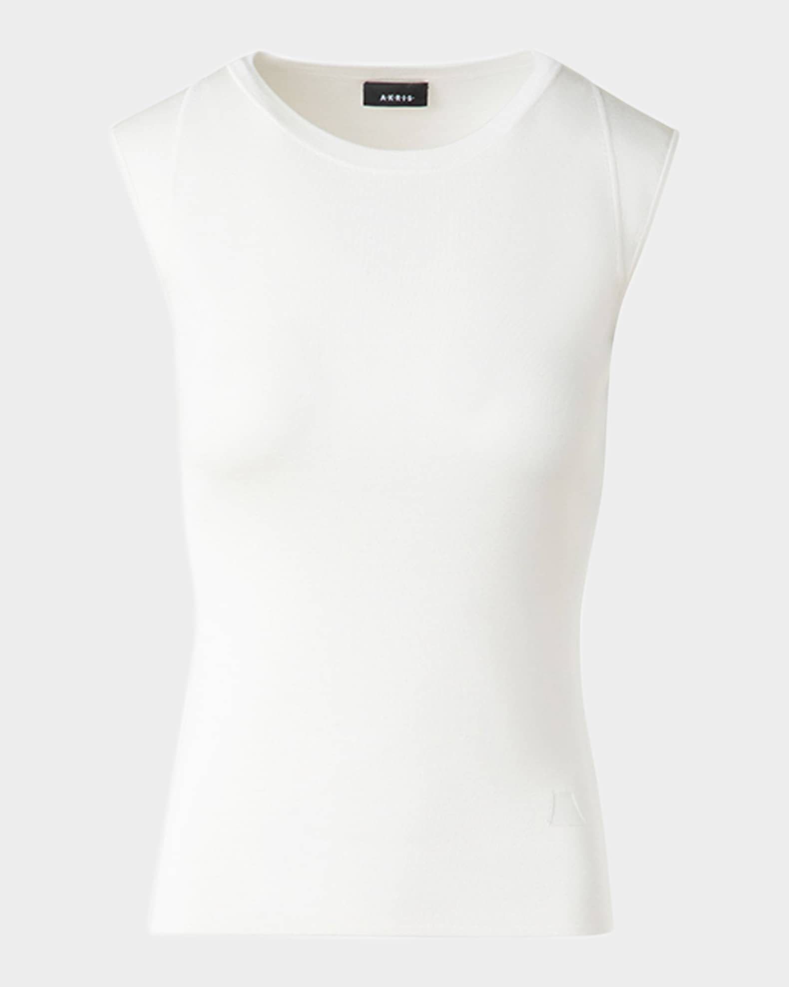 Akris Sleeveless Fitted Silk Knit Top | Neiman Marcus