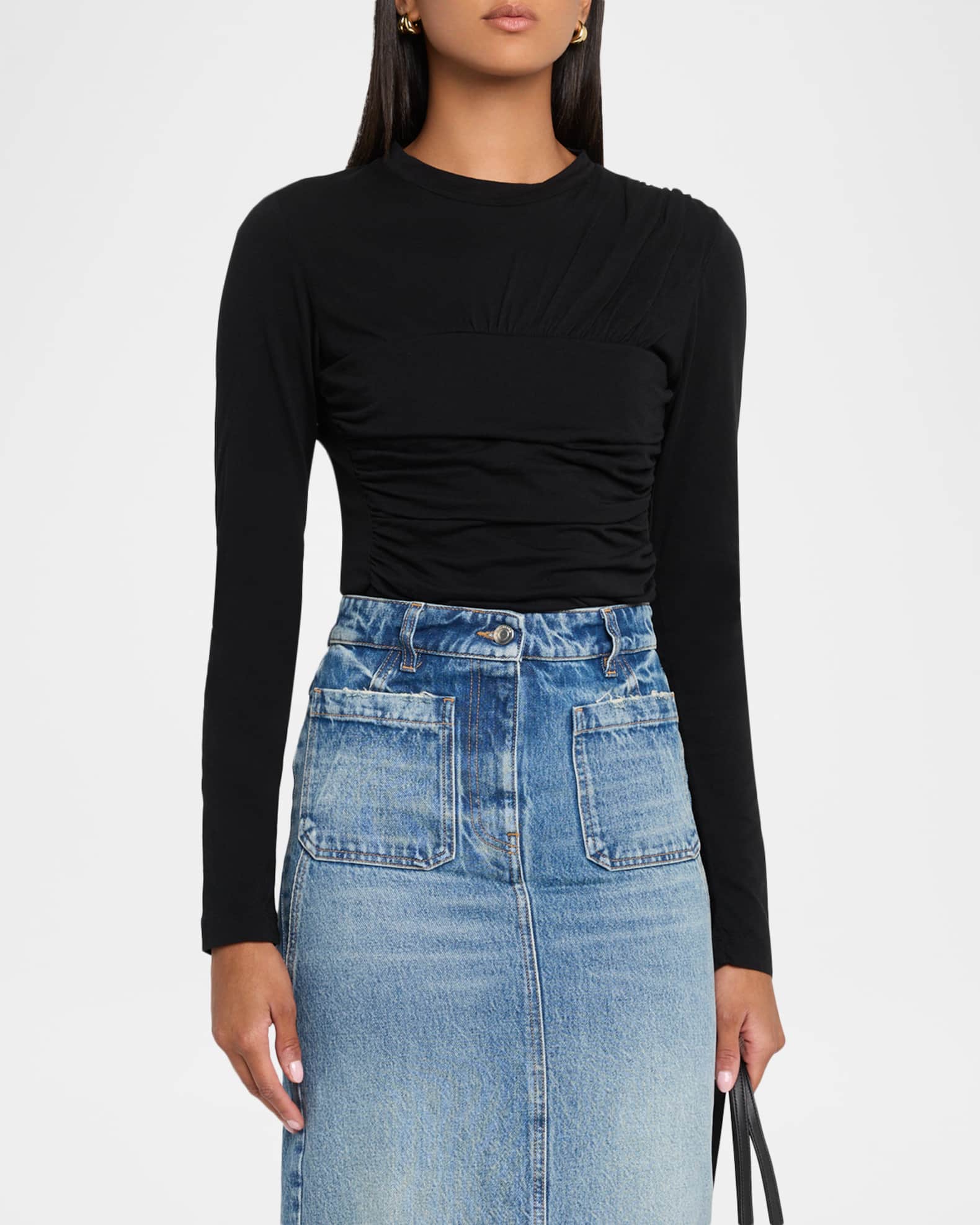 Iro Carole Draped Top | Neiman Marcus