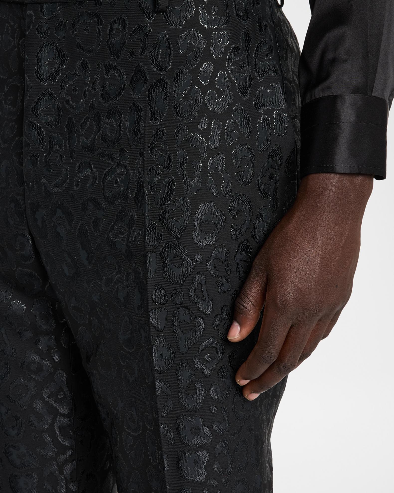 Versace Men's Leopard Jacquard Formal Pants | Neiman Marcus