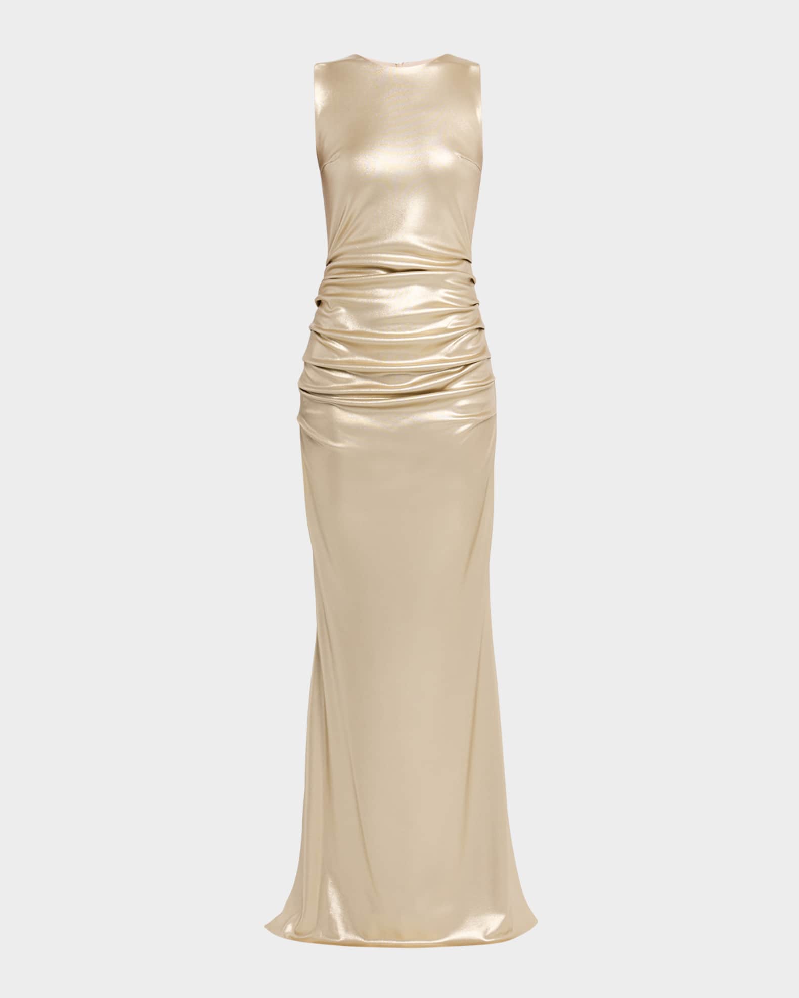 Chiara Boni La Petite Robe Zari Splendid Metallic Jersey Gown | Neiman ...