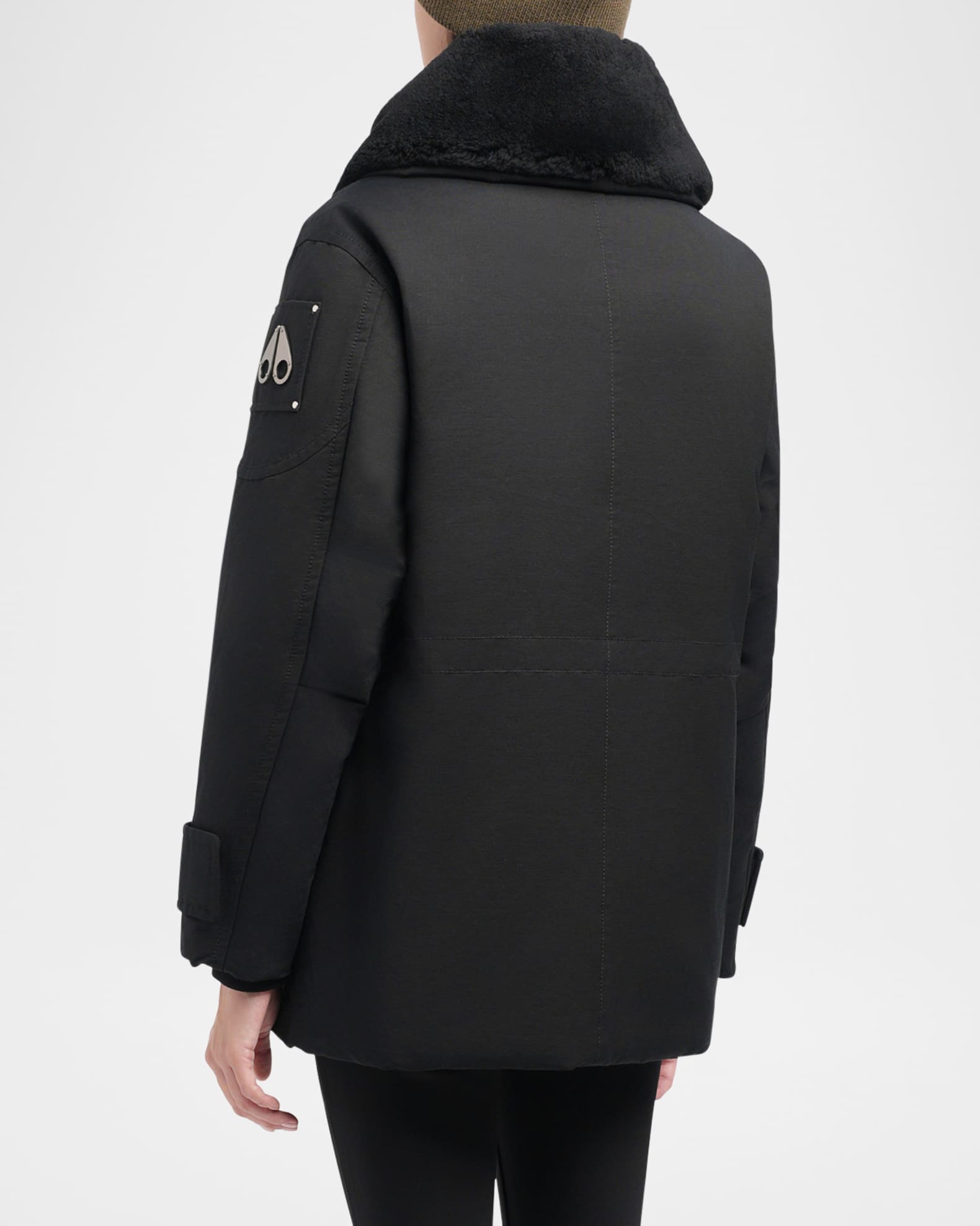 Moose Knuckles Aurora Shearling Trim Jacket | Neiman Marcus