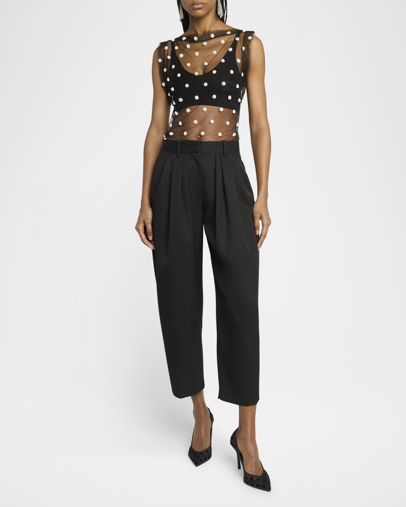 Isabel Marant Janice Pleated Wool Pants | Neiman Marcus