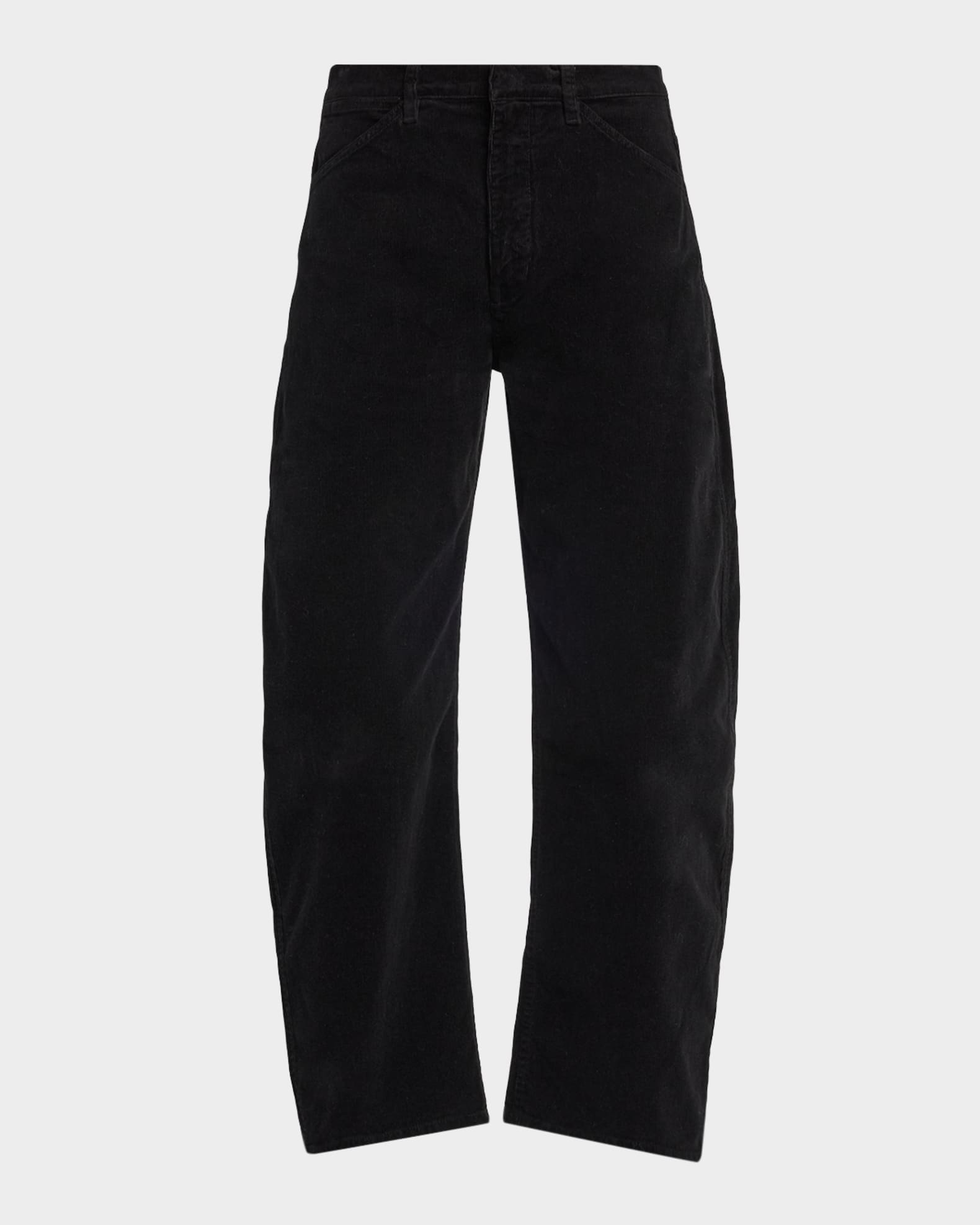 Nili Lotan Tribeca Corduroy Barrel-Leg Ankle Pants | Neiman Marcus
