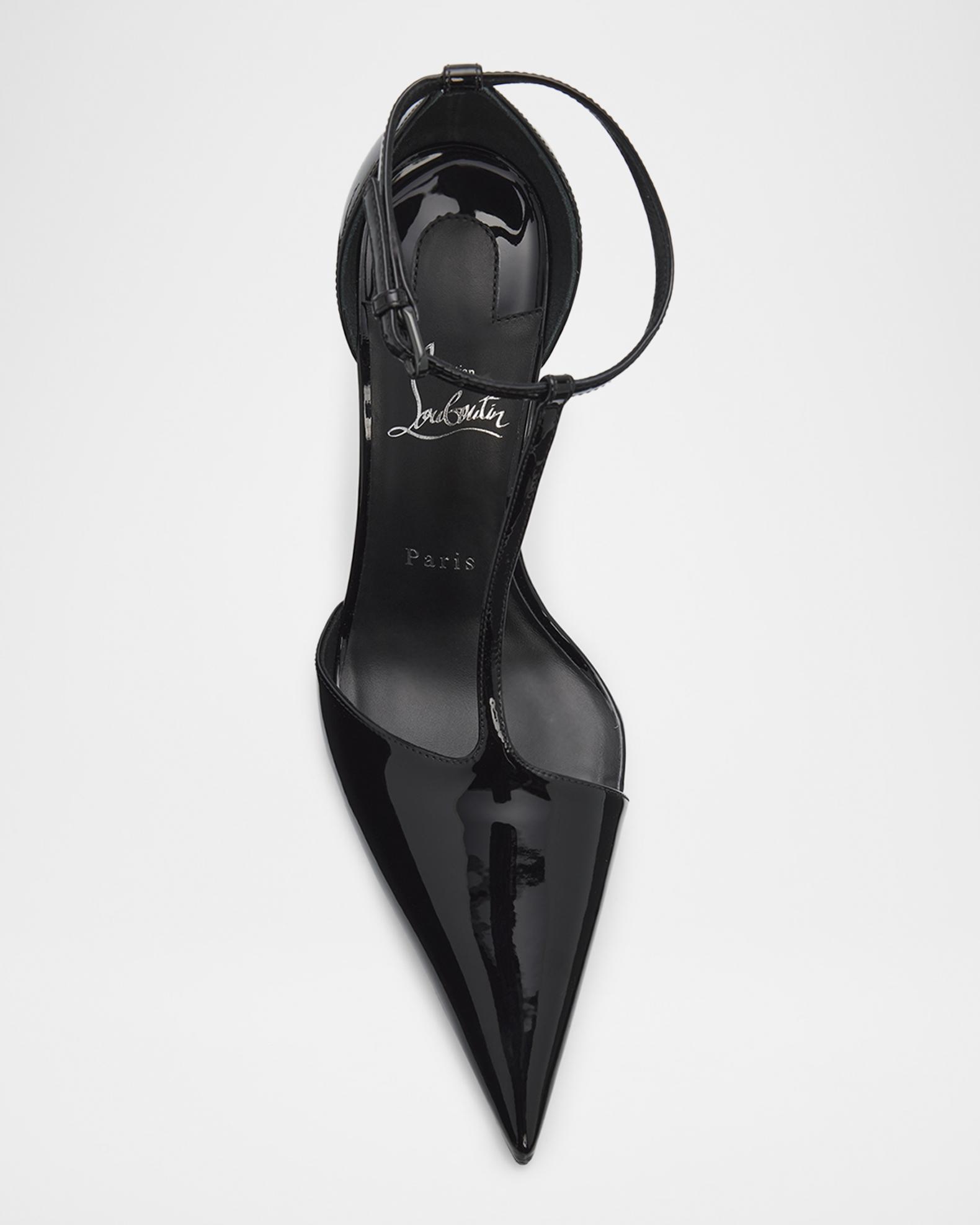 Christian Louboutin 110mm Kate Max Patent Leather T-Strap Pumps ...