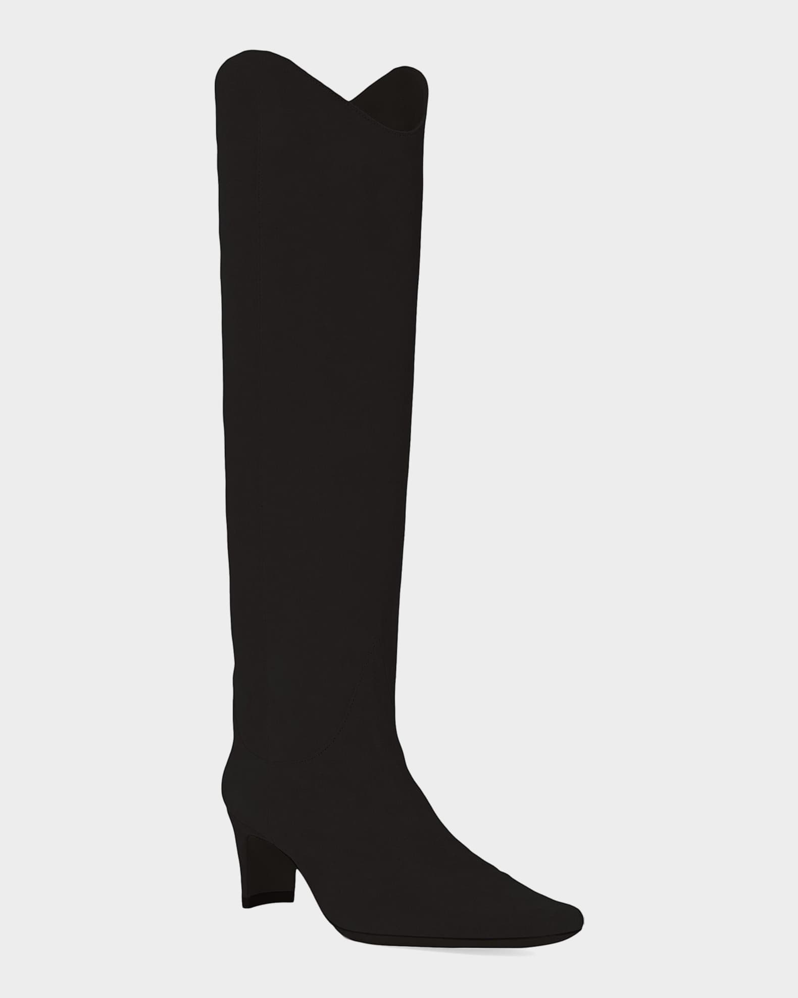 STAUD Western Suede Wally Boots | Neiman Marcus