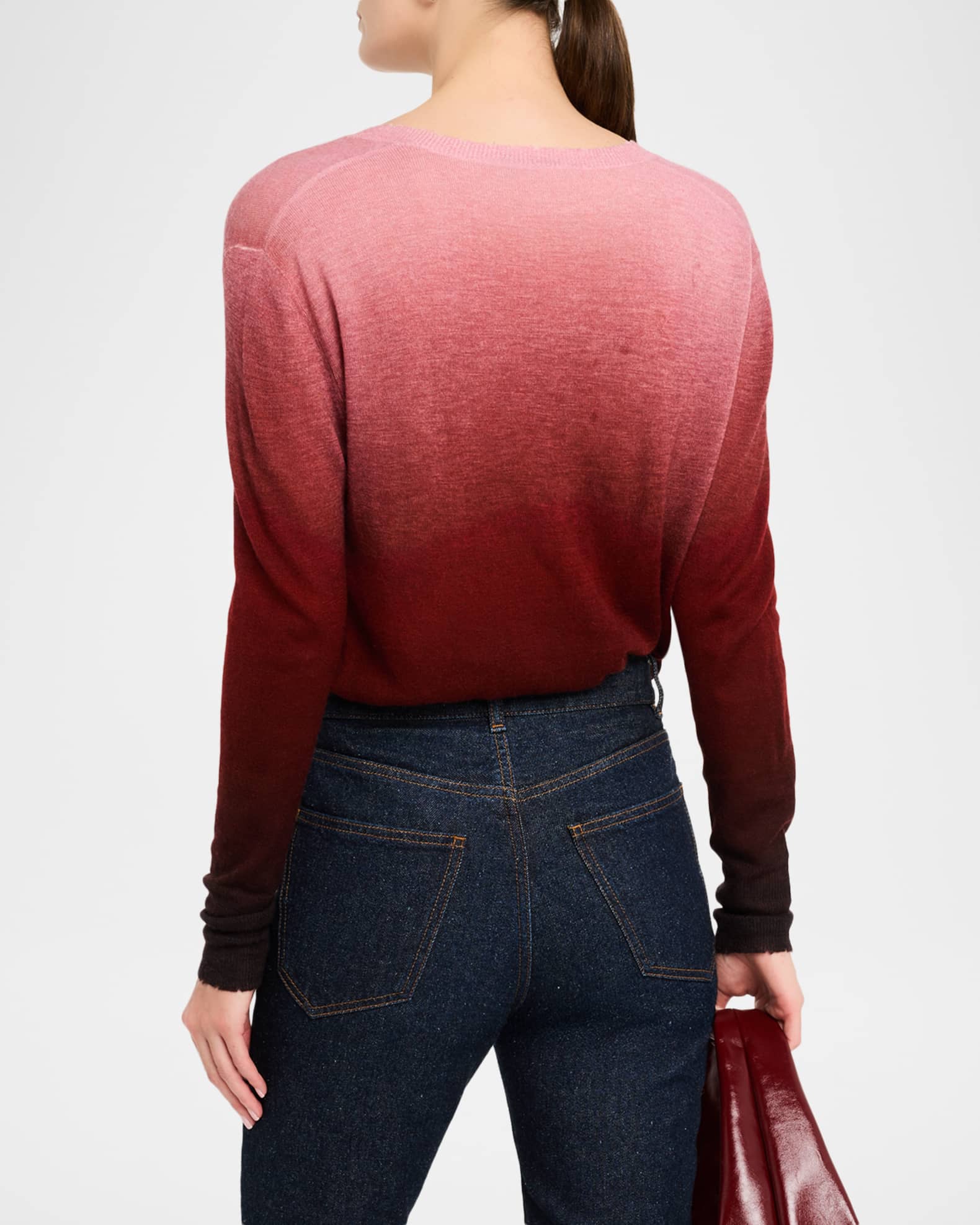 Autumn Cashmere Ombré-Print Cashmere Sweater | Neiman Marcus