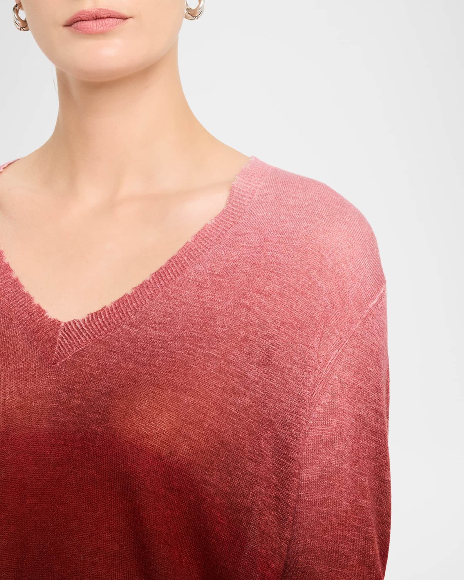 Autumn Cashmere Ombré-Print Cashmere Sweater | Neiman Marcus