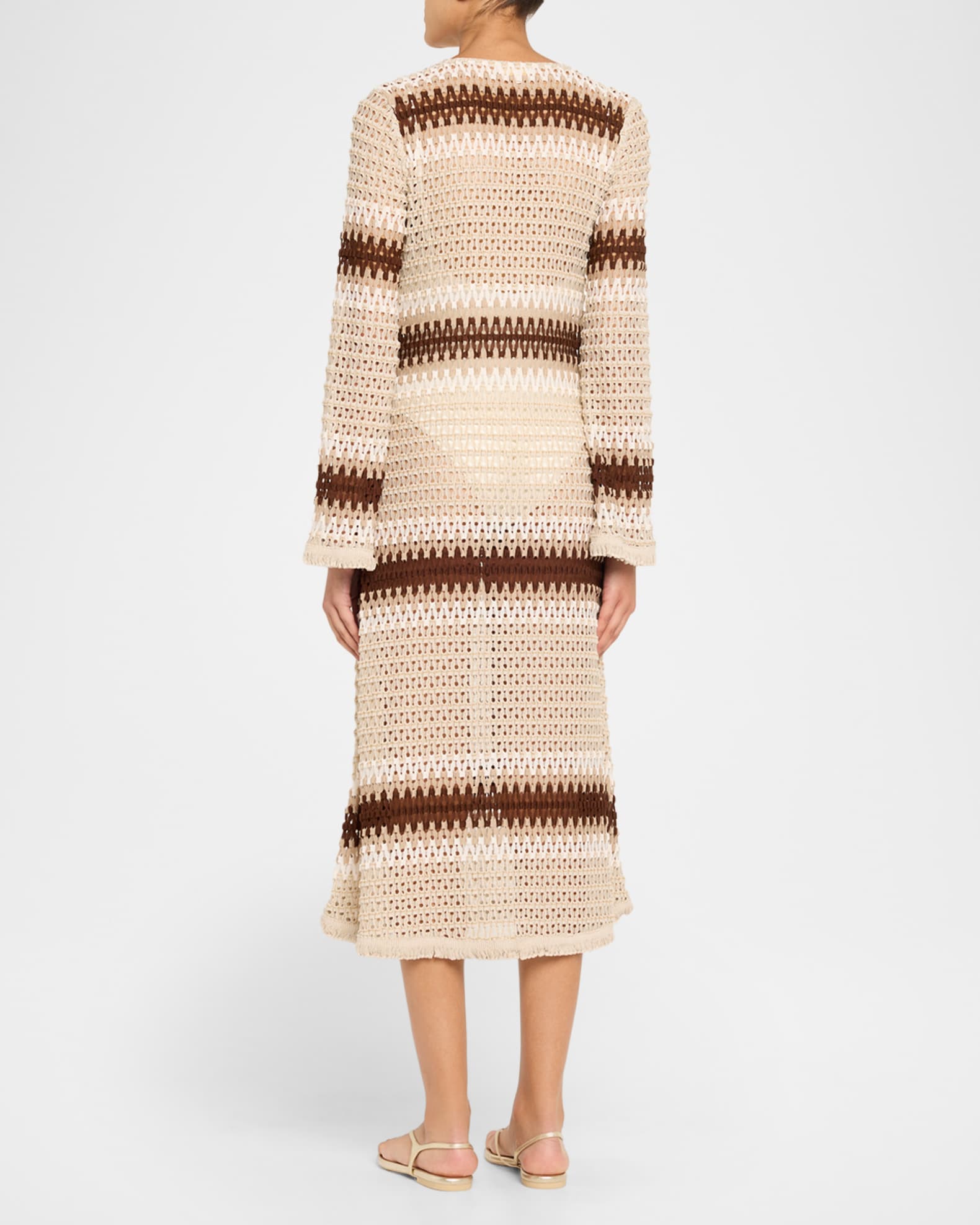 Ramy Brook Hannah Striped Knit Midi Dress Neiman Marcus