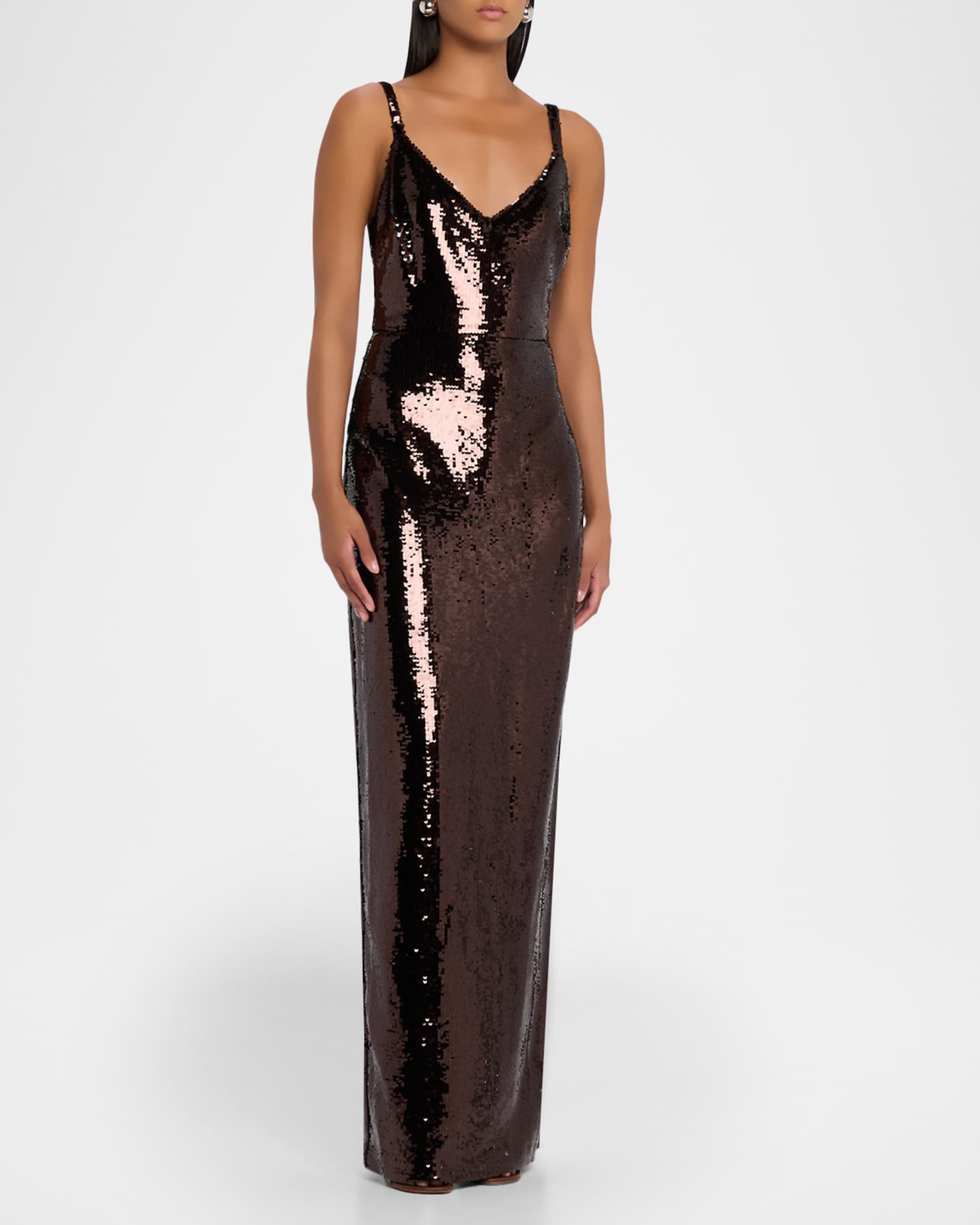 L'Agence Karma Sequined Maxi Dress | Neiman Marcus