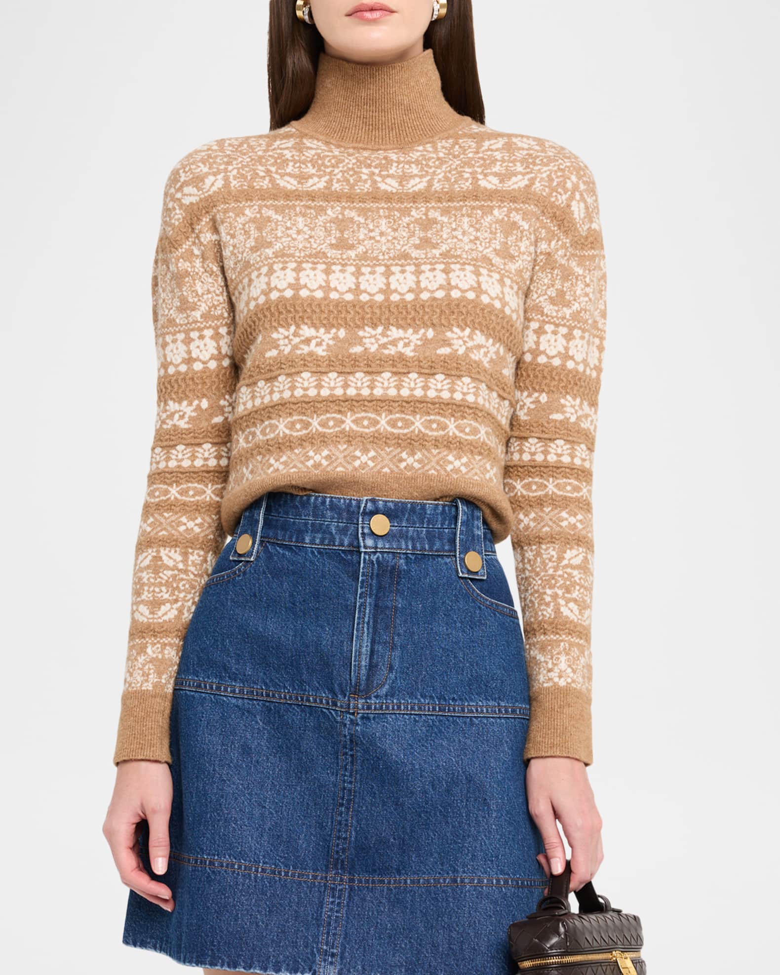 Tanya Taylor Mariah Turtleneck Sweater | Neiman Marcus