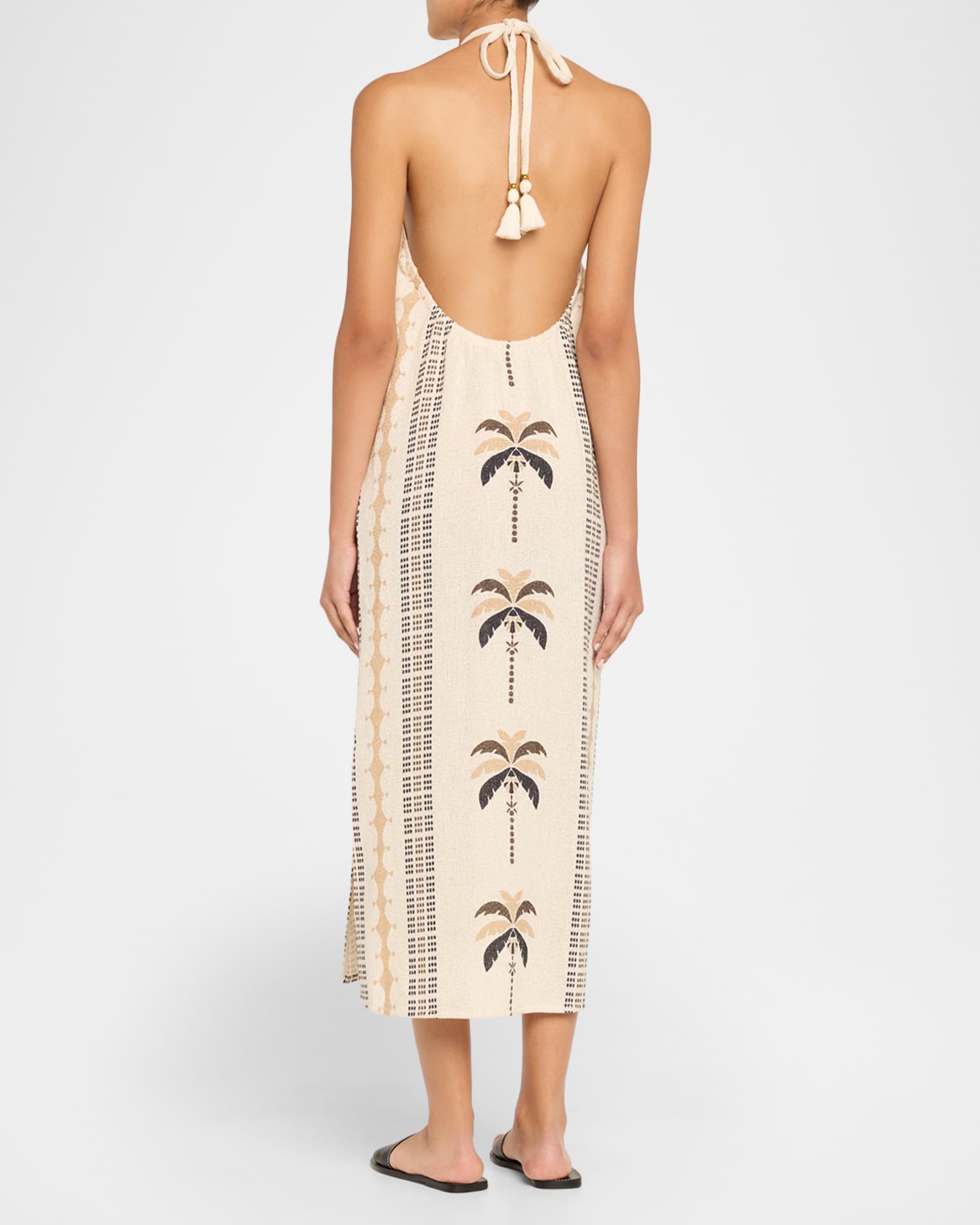 Ramy Brook Gardenia Halter Midi Dress | Neiman Marcus