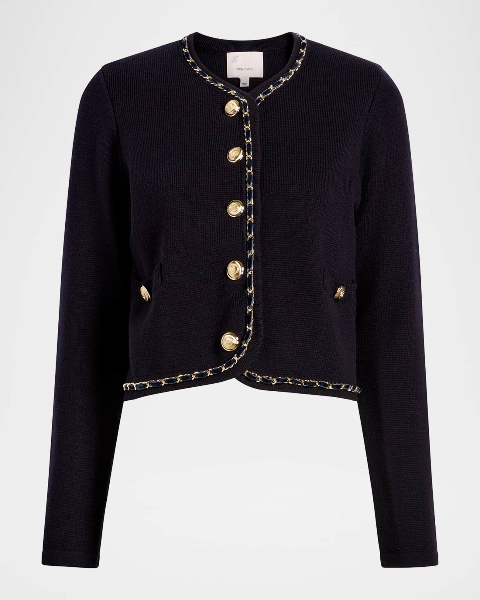 Cinq a Sept Benoite Structured Cardigan | Neiman Marcus