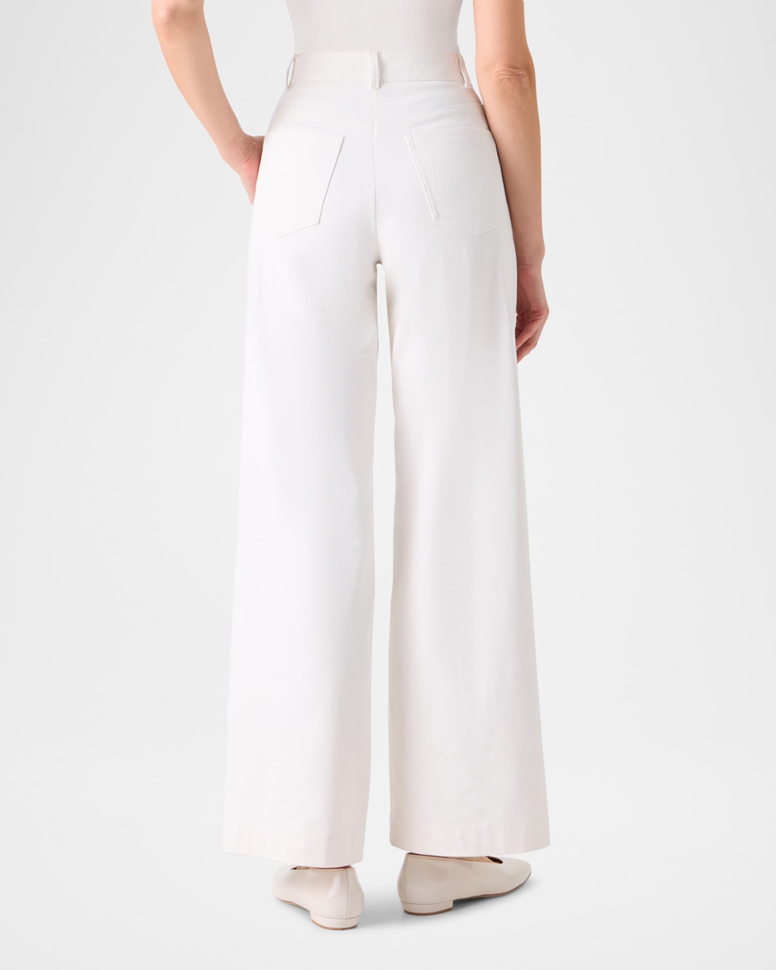 Akris Finnian Wide-Leg Denim Pants | Neiman Marcus