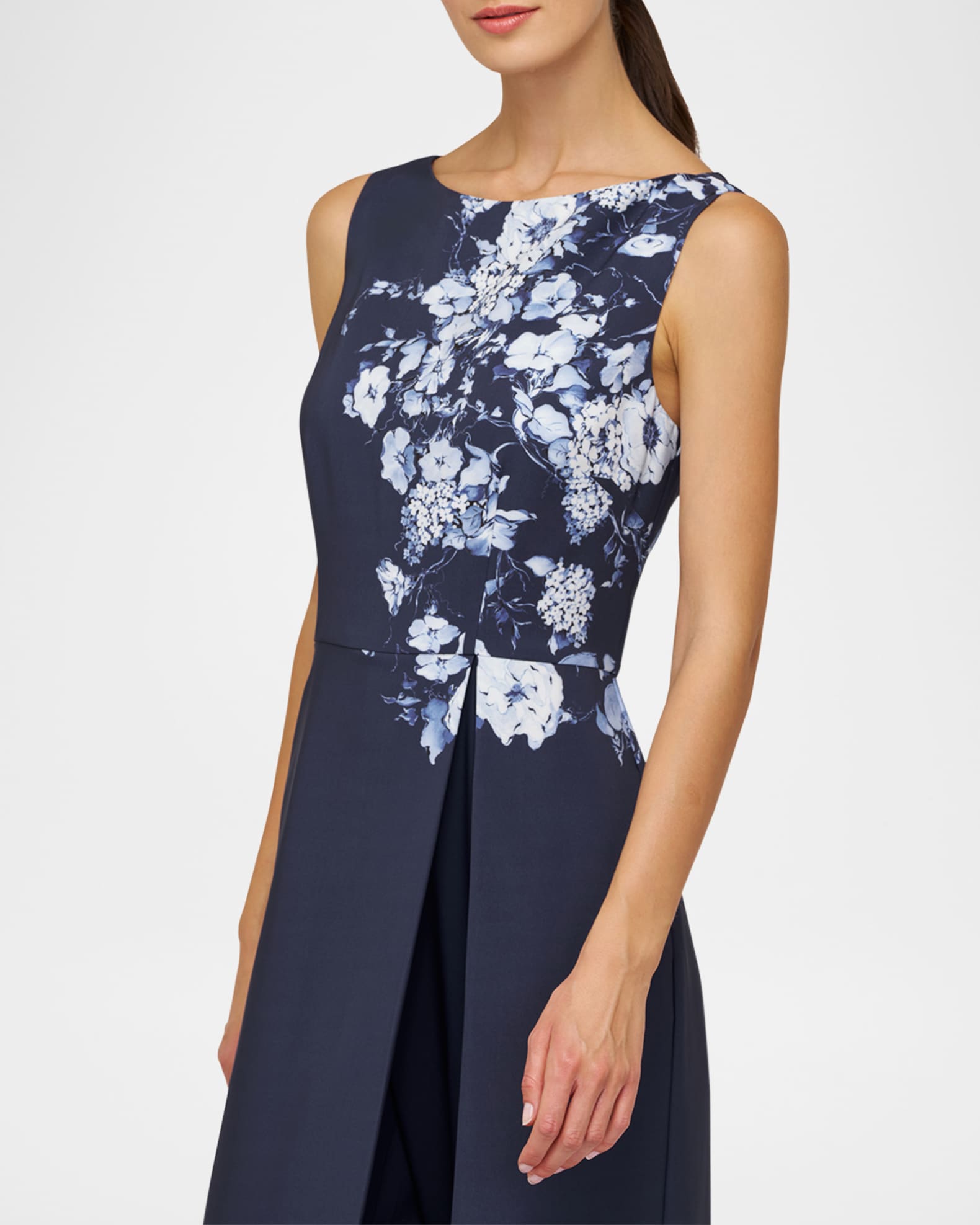 Kay Unger New York Esti Walk Thru Sleeveless Jumpsuit | Neiman Marcus