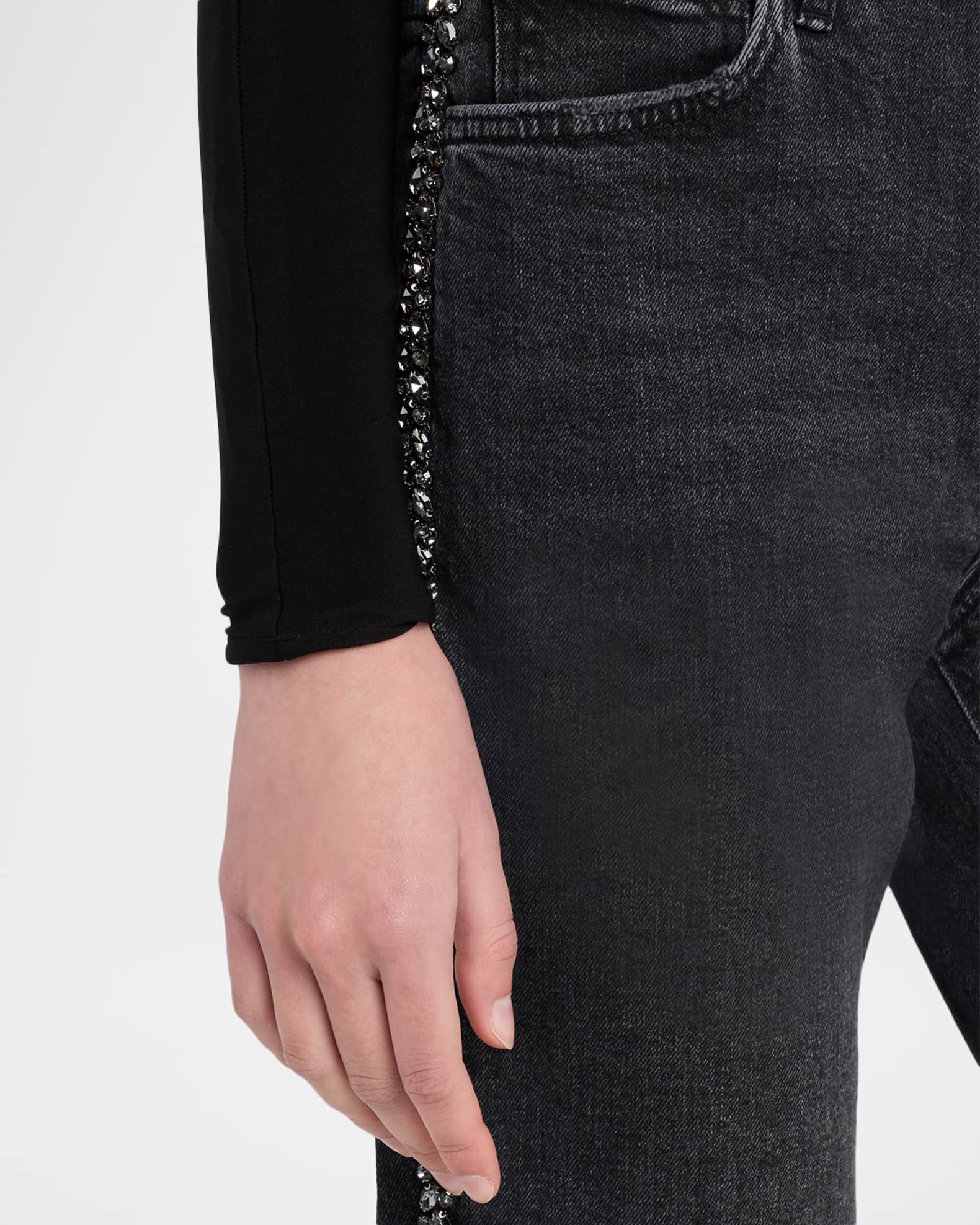 PAIGE Mason Embellished Ankle-Length Jeans | Neiman Marcus