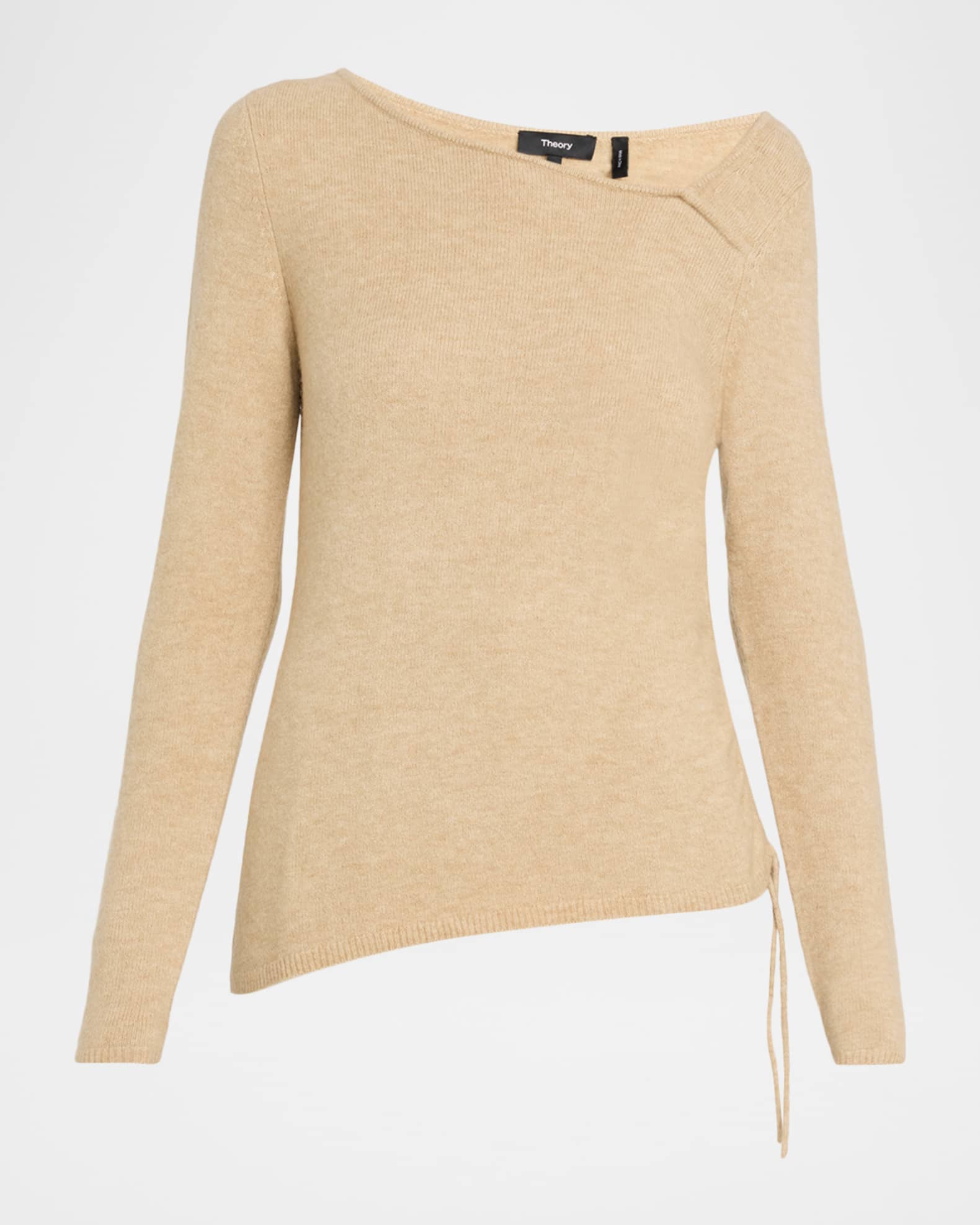 Theory Cashmere-Blend Asymmetric Sweater | Neiman Marcus