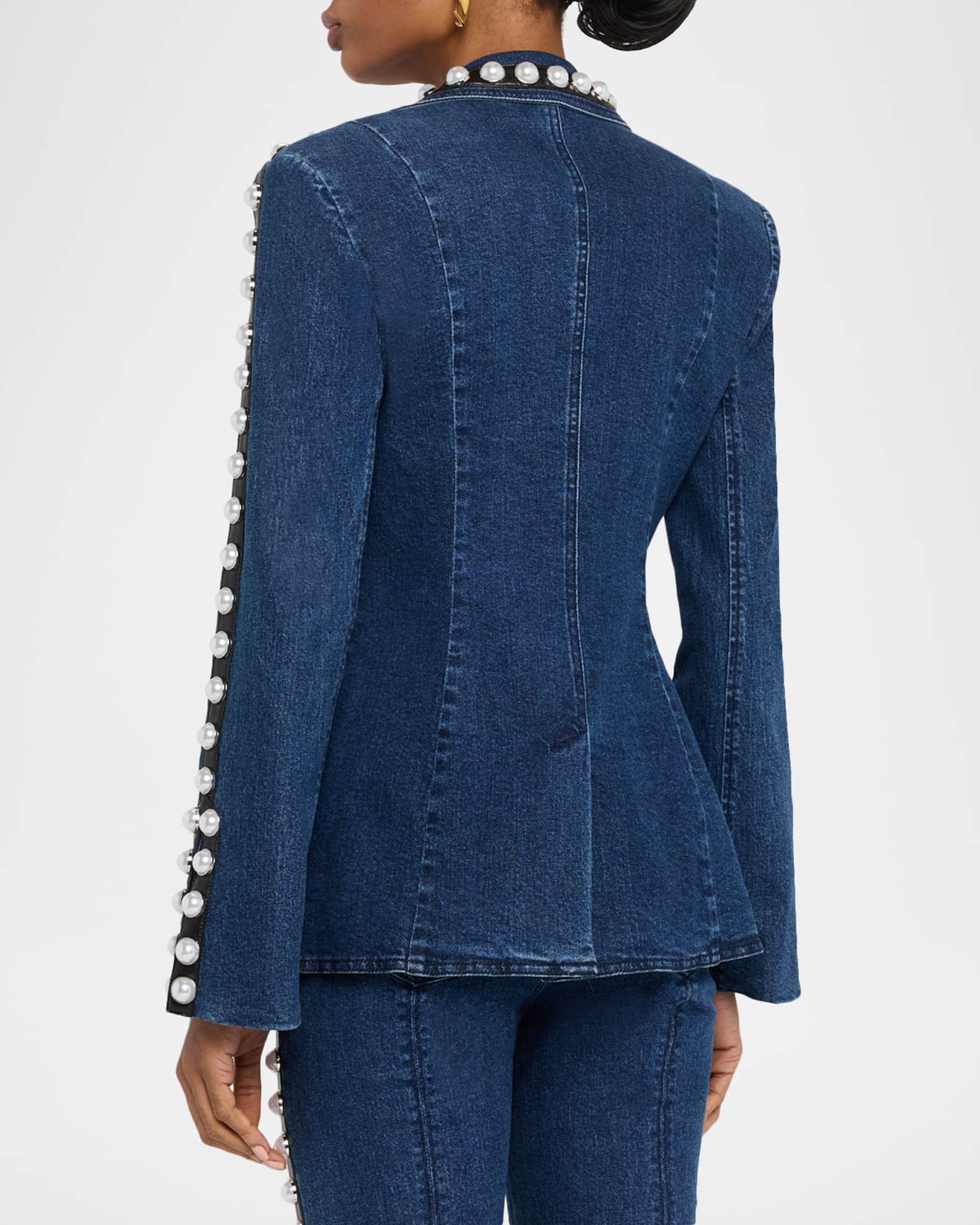 Cinq a Sept Pearl Embellished Blazer | Neiman Marcus
