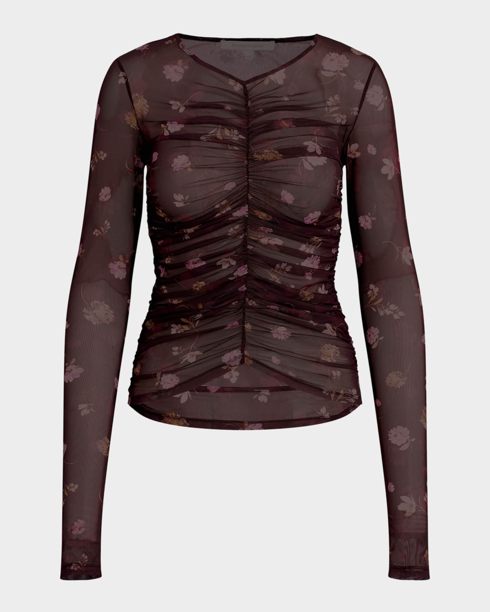 Favorite Daughter Whimsical Monet Mesh Party Top | Neiman Marcus