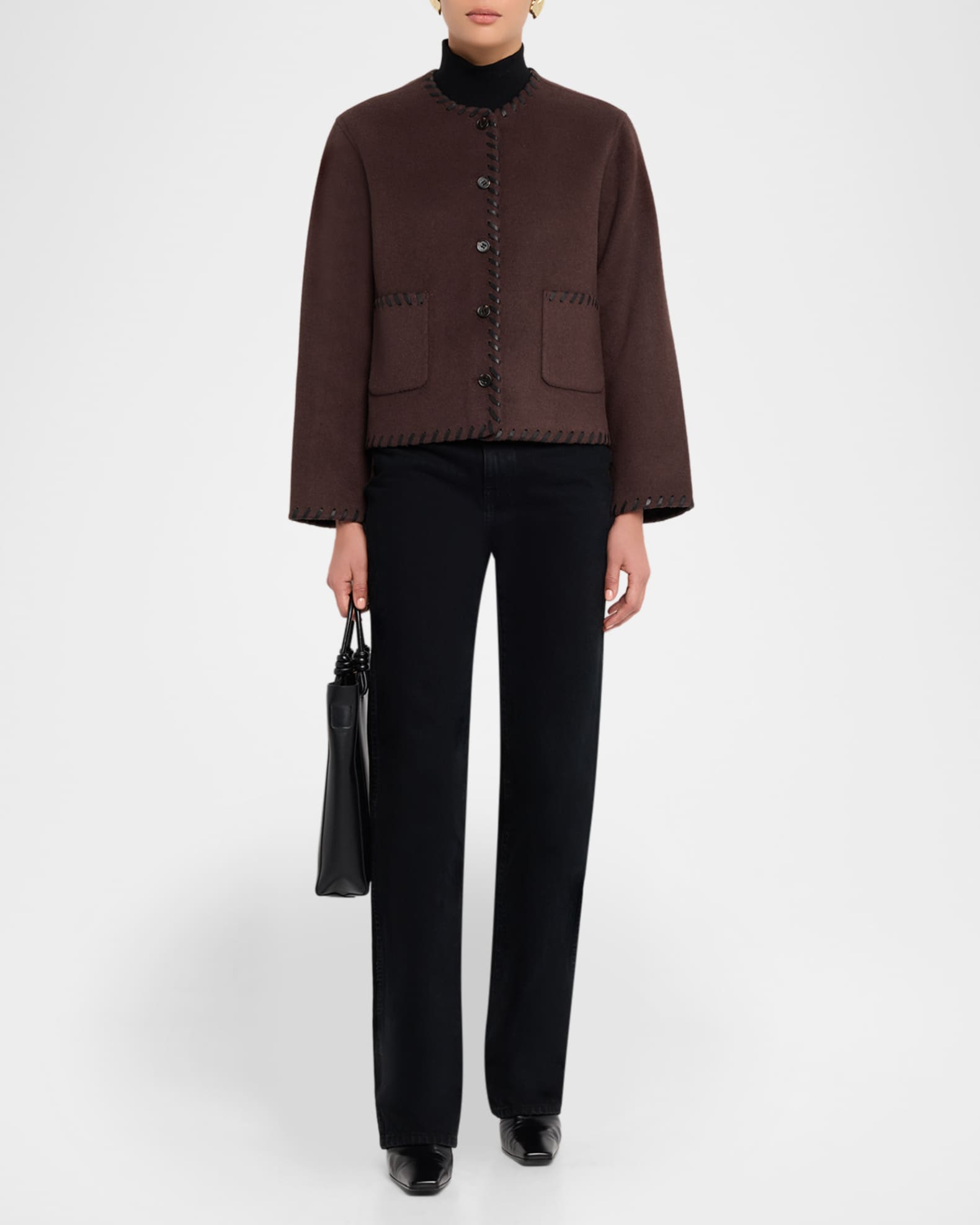 Rails Melanie Boxy Wool-Blend Jacket | Neiman Marcus