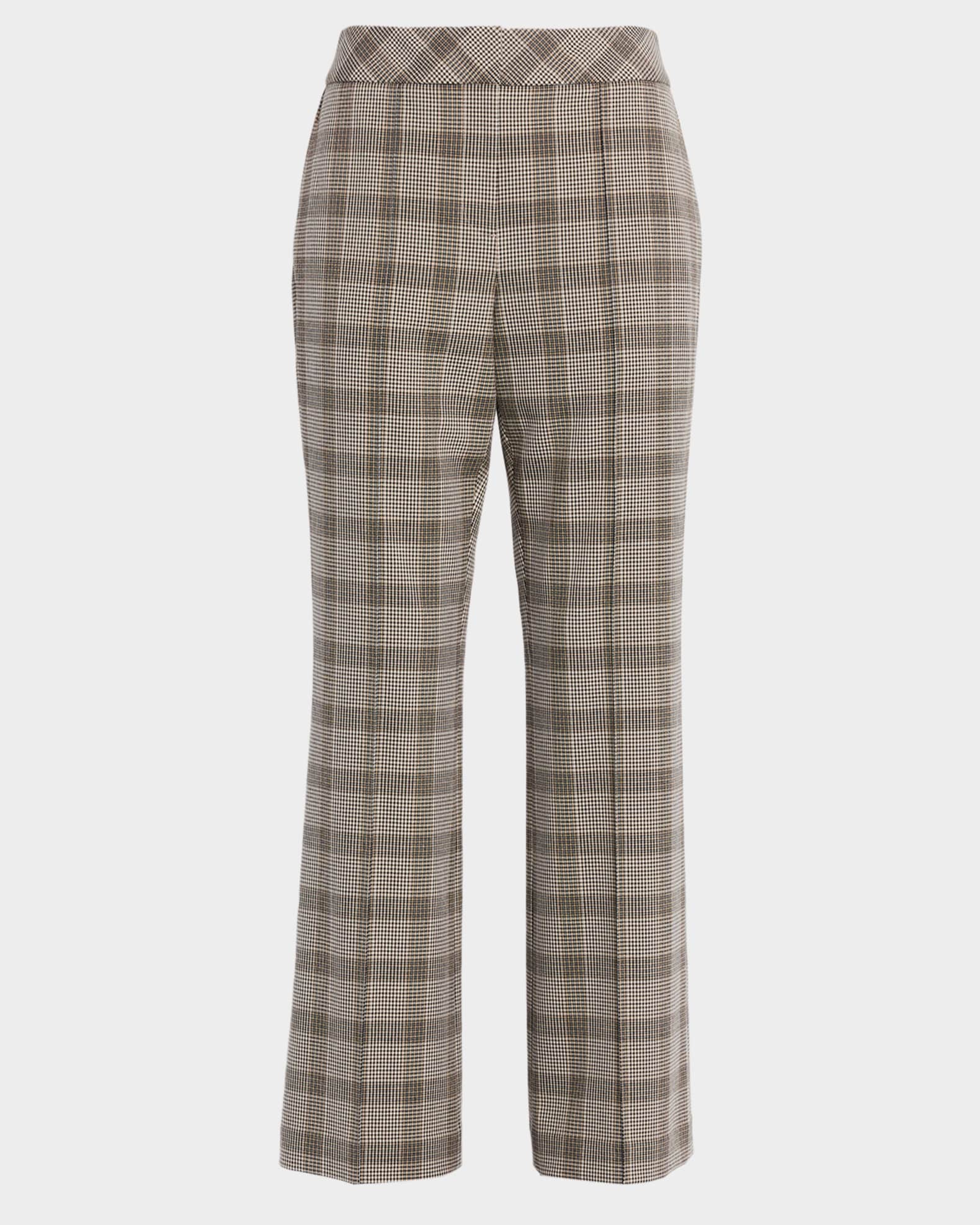 Elie Tahari The Elodie Plaid Bootcut Pants | Neiman Marcus