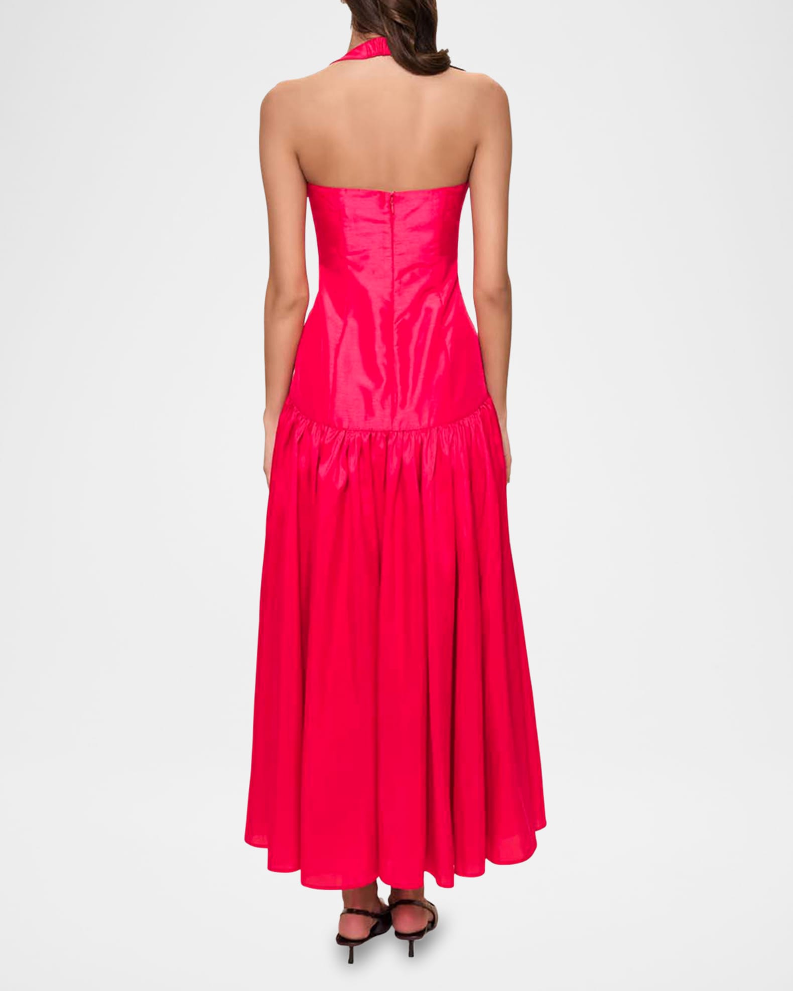 Hutch Chandler Drop-Waist Halter Maxi Dress | Neiman Marcus