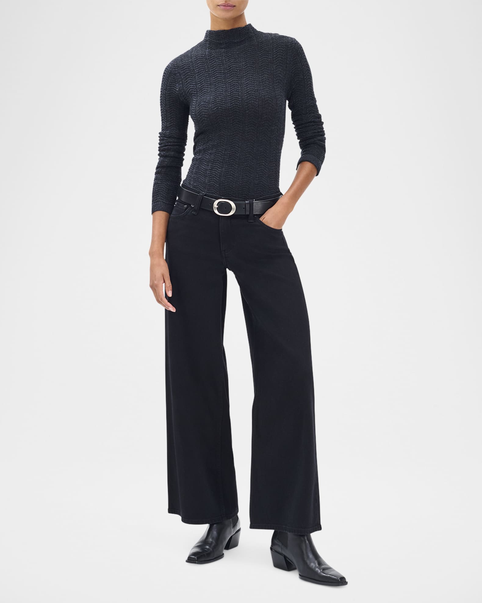Rag & Bone Aiden Low-Rise Wide Jeans | Neiman Marcus