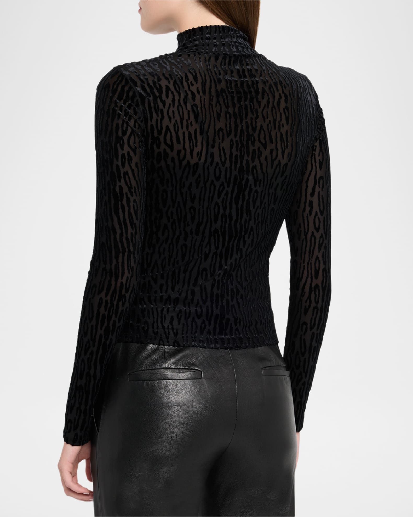 PAIGE Ursula Leopard Burnout Top | Neiman Marcus