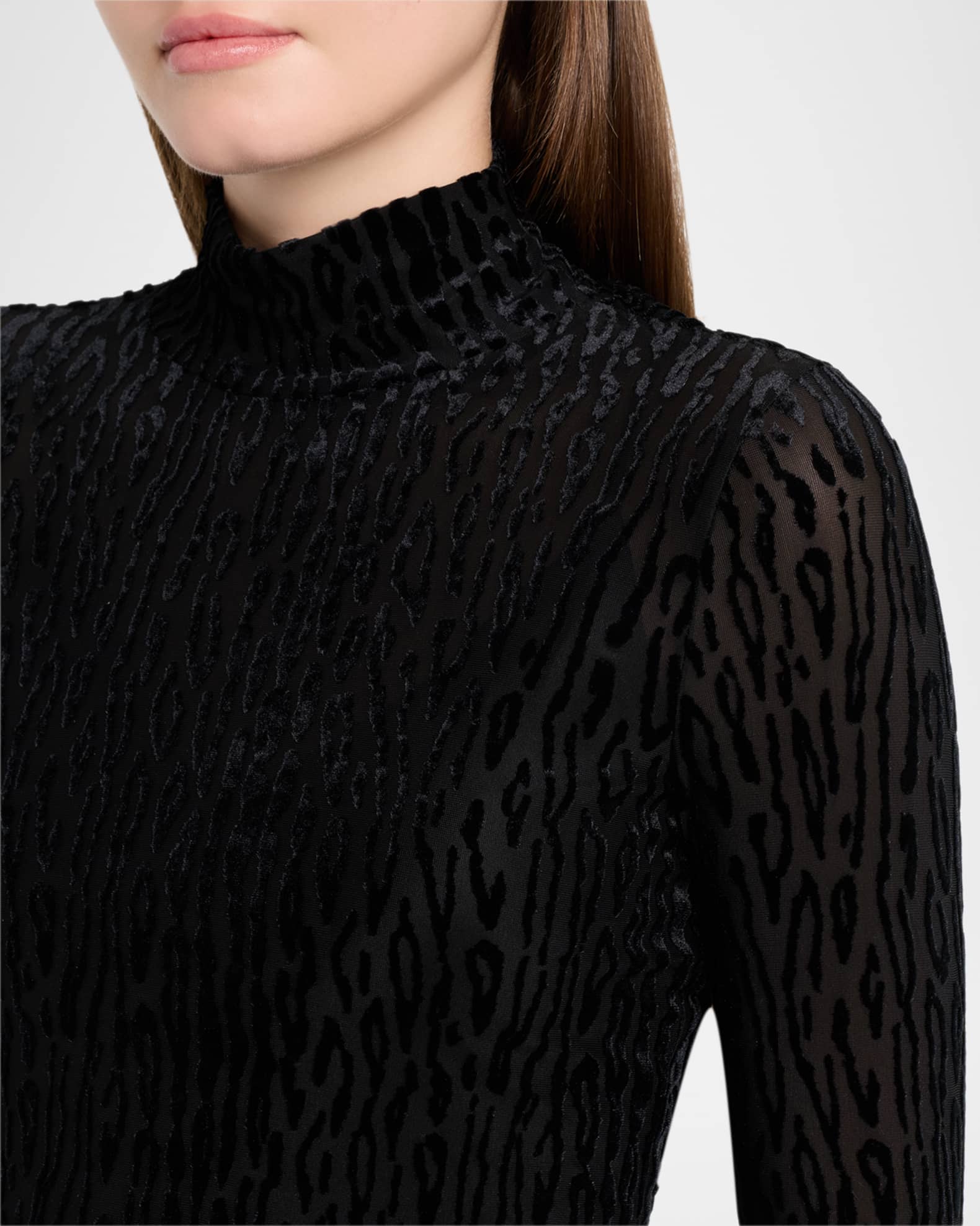 PAIGE Ursula Leopard Burnout Top | Neiman Marcus