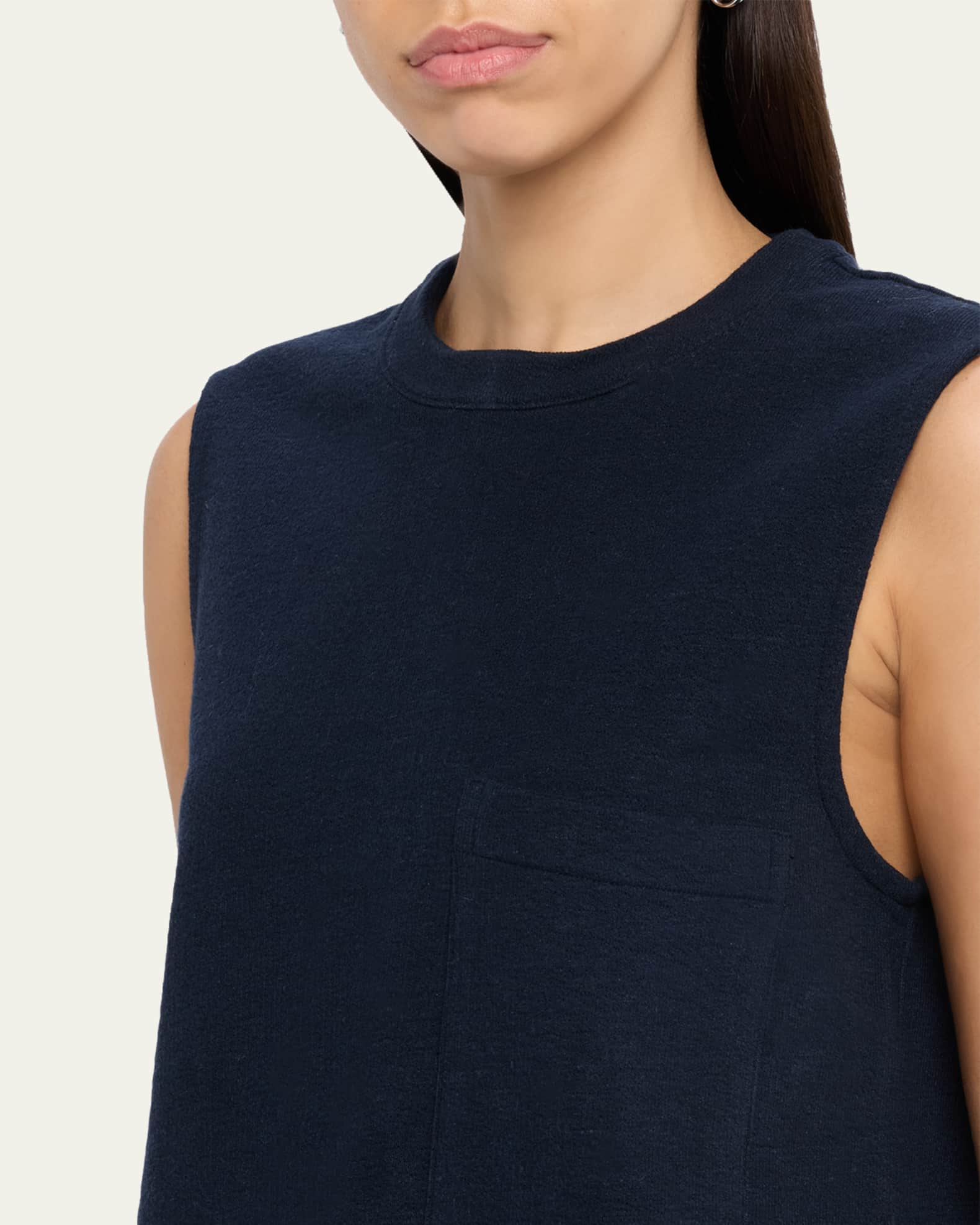 TWP Cropped French Terry Muscle Tank | Neiman Marcus