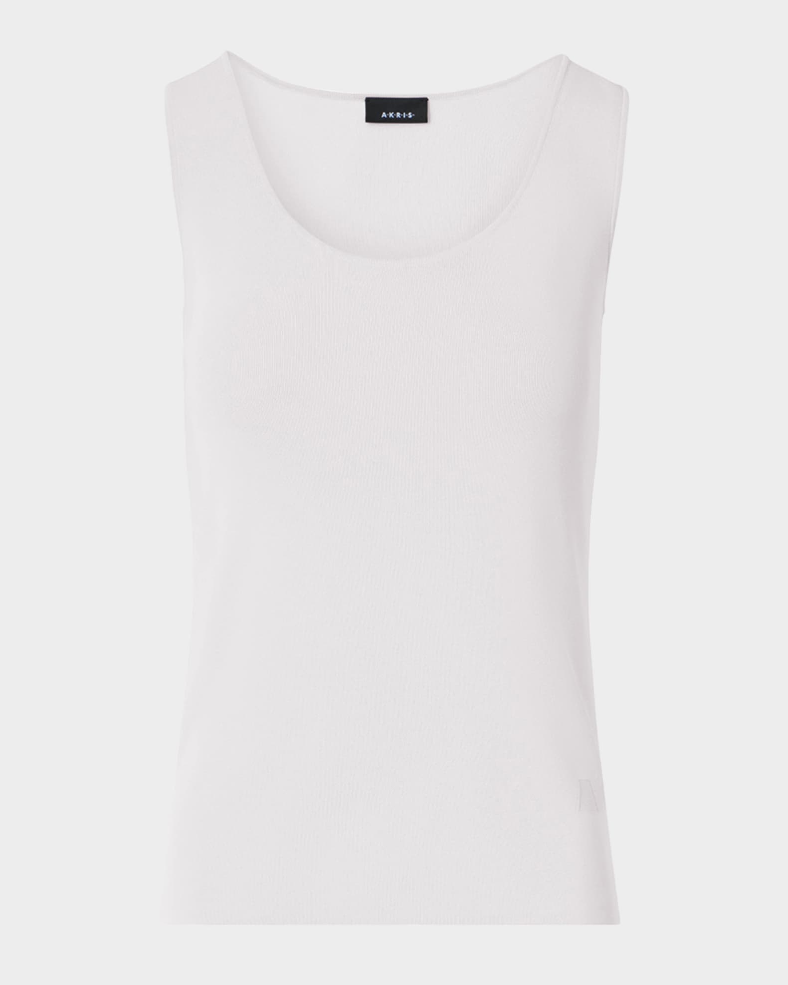 Akris Scoop-Neck Viscose Rib Knit Tank Top | Neiman Marcus