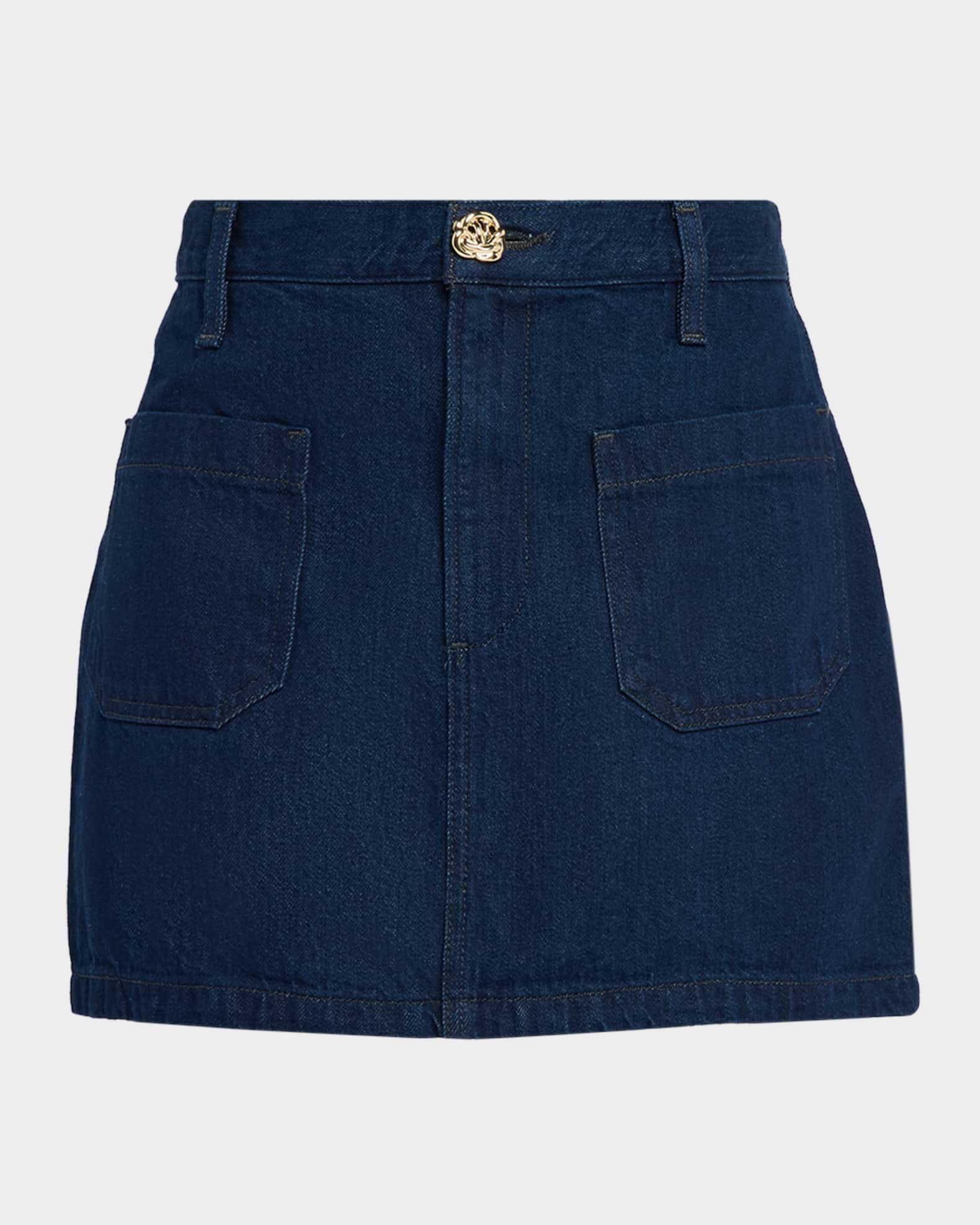 Favorite Daughter The Mimi Denim Mini Skirt | Neiman Marcus