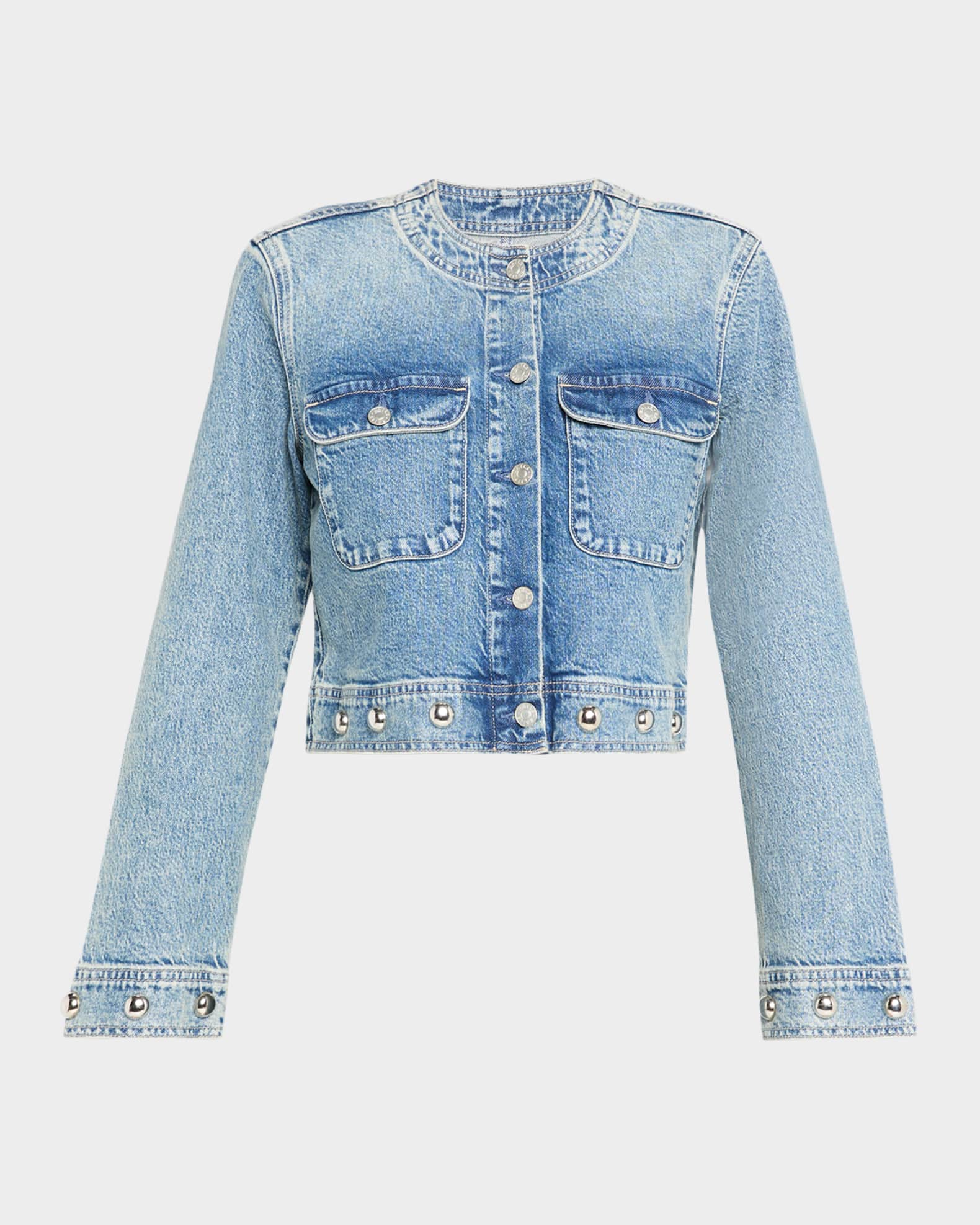 Rails Capistrano Studded Denim Jacket | Neiman Marcus
