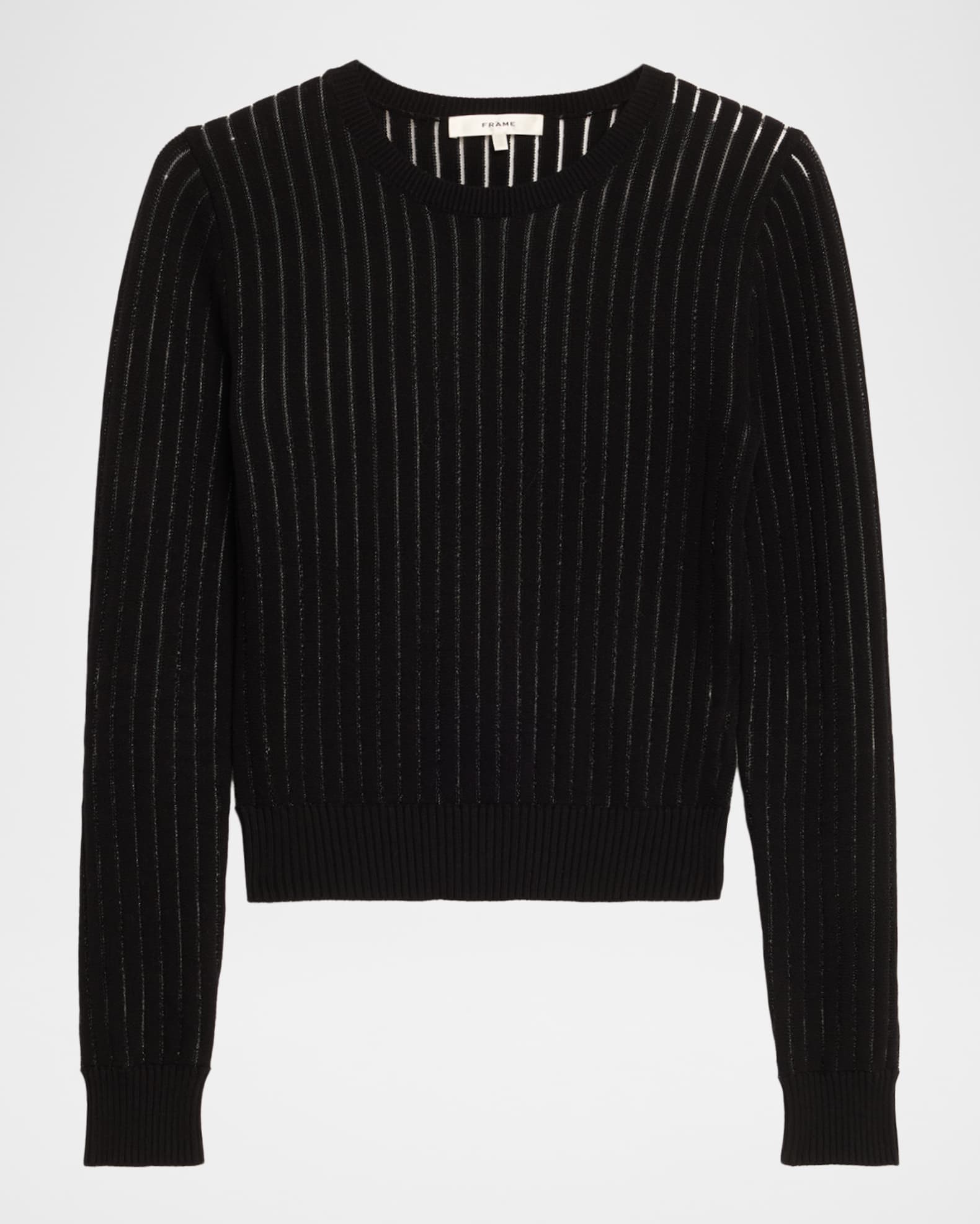FRAME The Sheer Stripe Sweater | Neiman Marcus