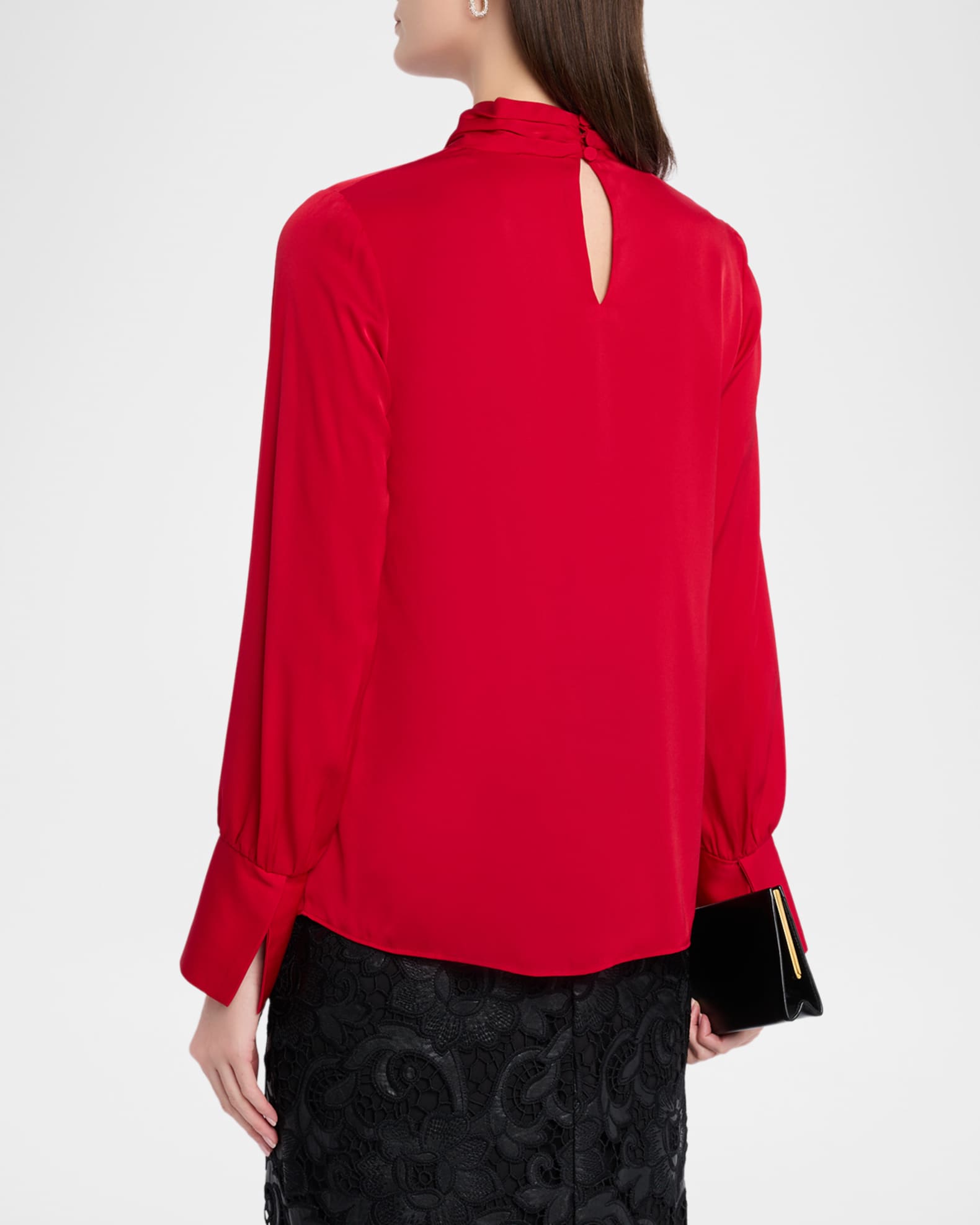 Elie Tahari The Lola Stretch Silk Blouse | Neiman Marcus
